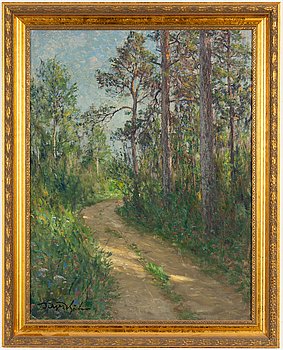 Birger Hjelm, oil on paper-panel, signed. - Bukowskis