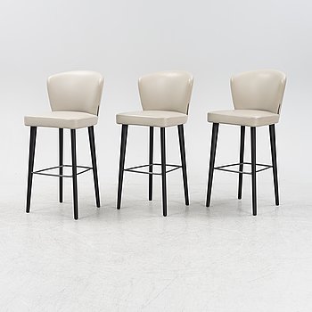 Rodolfo Dordoni, a set of three 'Aston Stool' bar chairs, Minotti ...