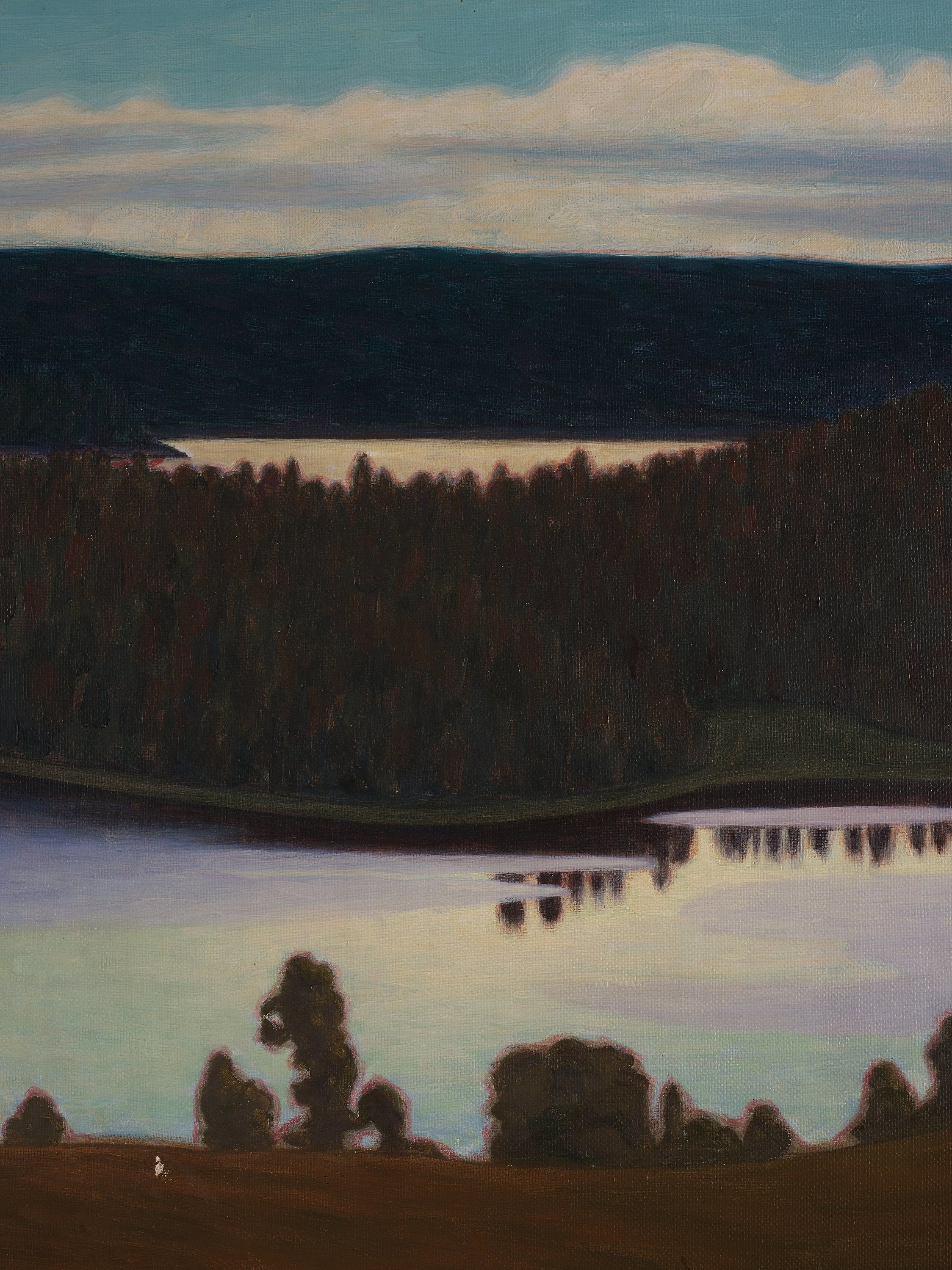 Hilding Werner, Twilight landscape, Glafsfjorden. - Bukowskis