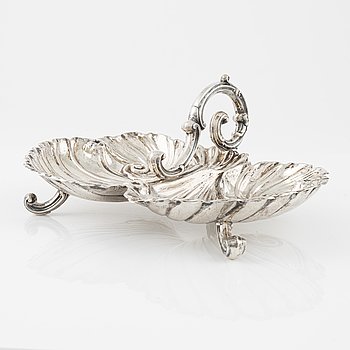 Gustaf Theodor Folcker, serveringsskål, silver, nyrokoko, Stockholm ...