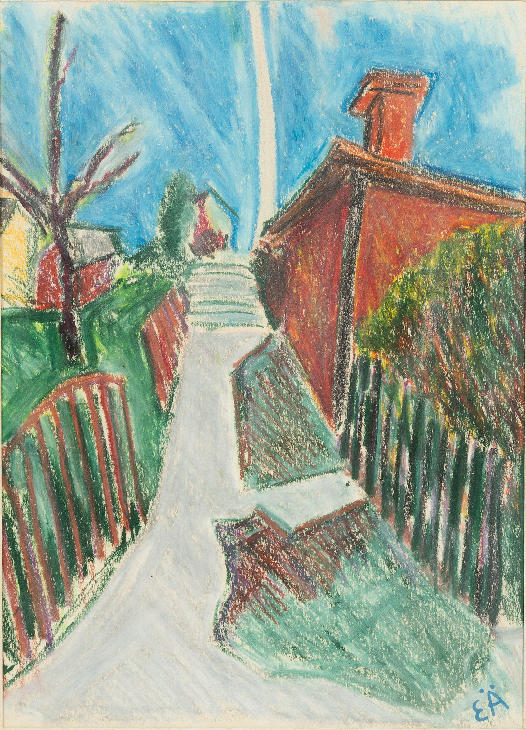 Erling Ärlingsson, pastell, signerad. - Bukowskis