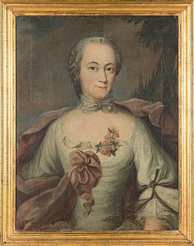 Johan Joachim Streng, tillskriven, olja på duk uppfordrad på pannå ...