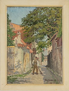 Pelle Swedlund, oil on canvas/papaer-panel, signed and dated -90 ...