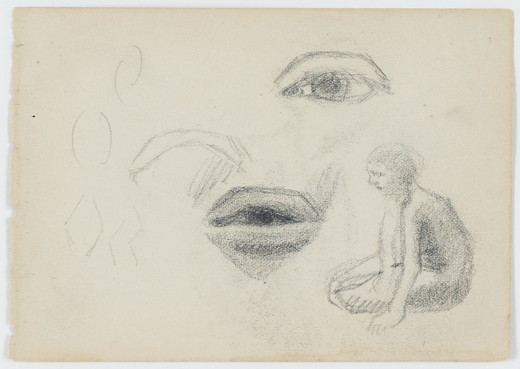 Helene Schjerfbeck, drawing, probably executed in 1878-1881. - Bukowskis