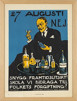 Alfred Proessdorf, a lithographic poster, A. Lindgren & Söner, Göteborg ...