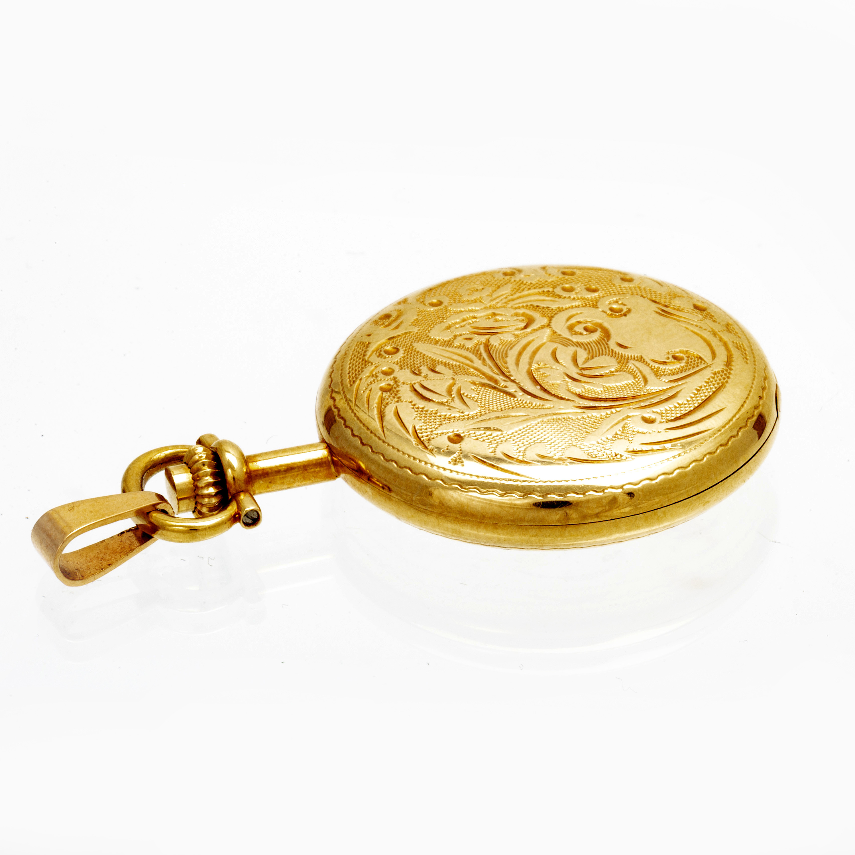 Fickur, 18K guld, 28 mm. - Bukowskis