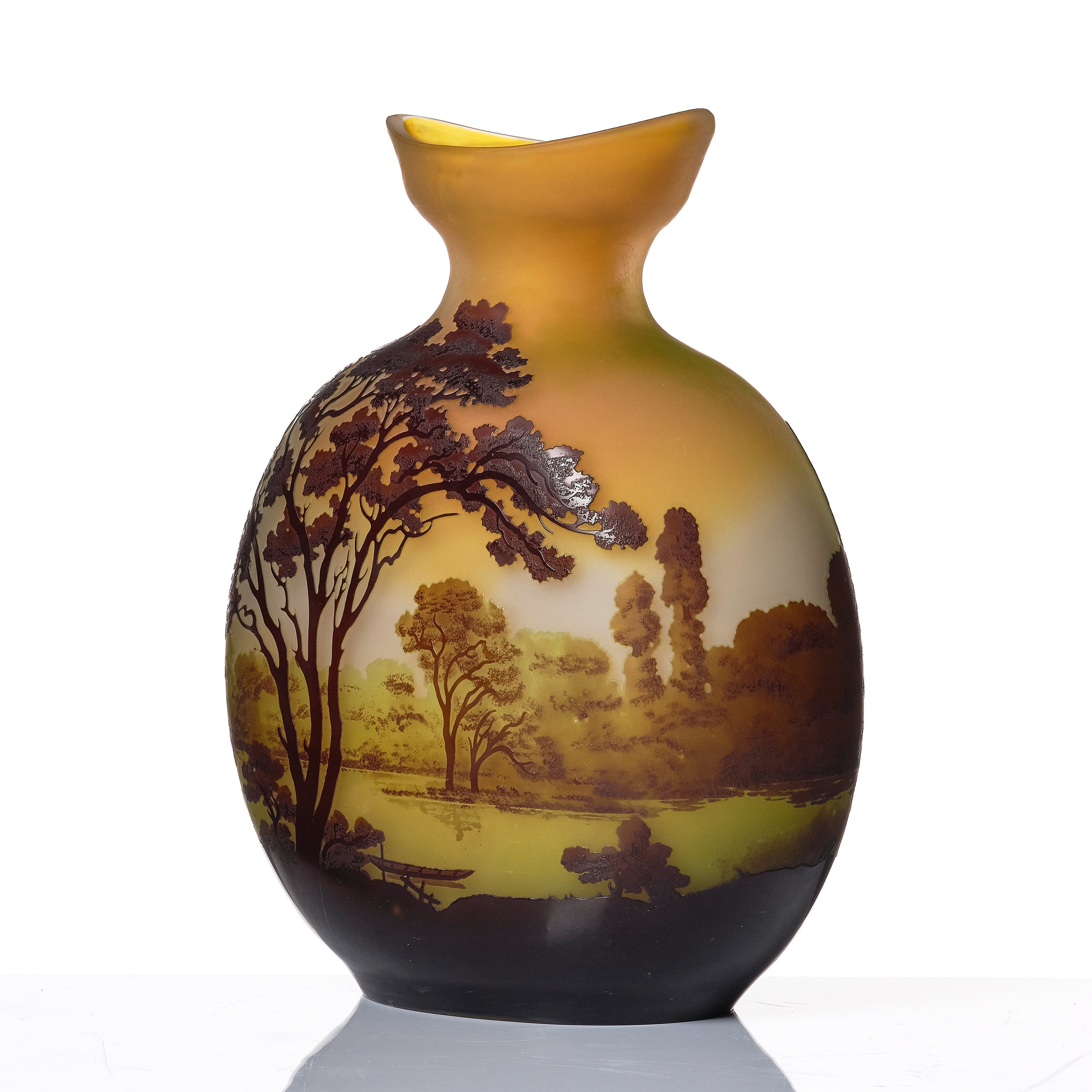 Emile Gallé, a large Art Nouveau cameo glass vase, Nancy, France, post ...