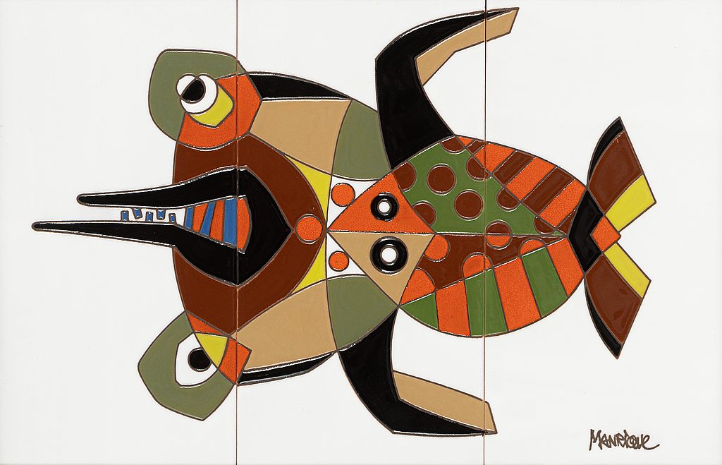 Cesár Manrique, a ceramic plaquer, signed. - Bukowskis