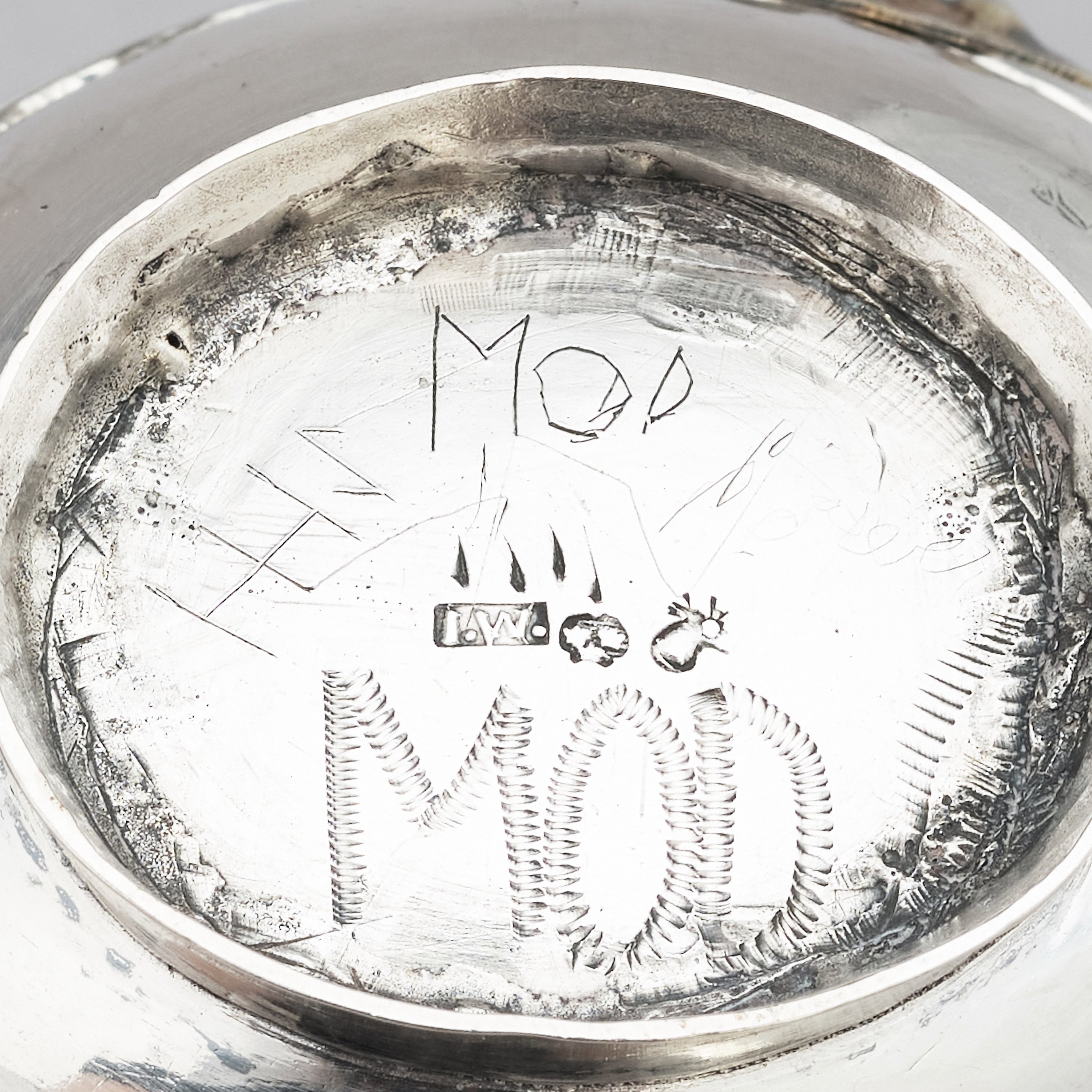 Johan Westerberg, kåsa/skrammelkåsa, delvis förgyllt silver, (1807-1829 ...