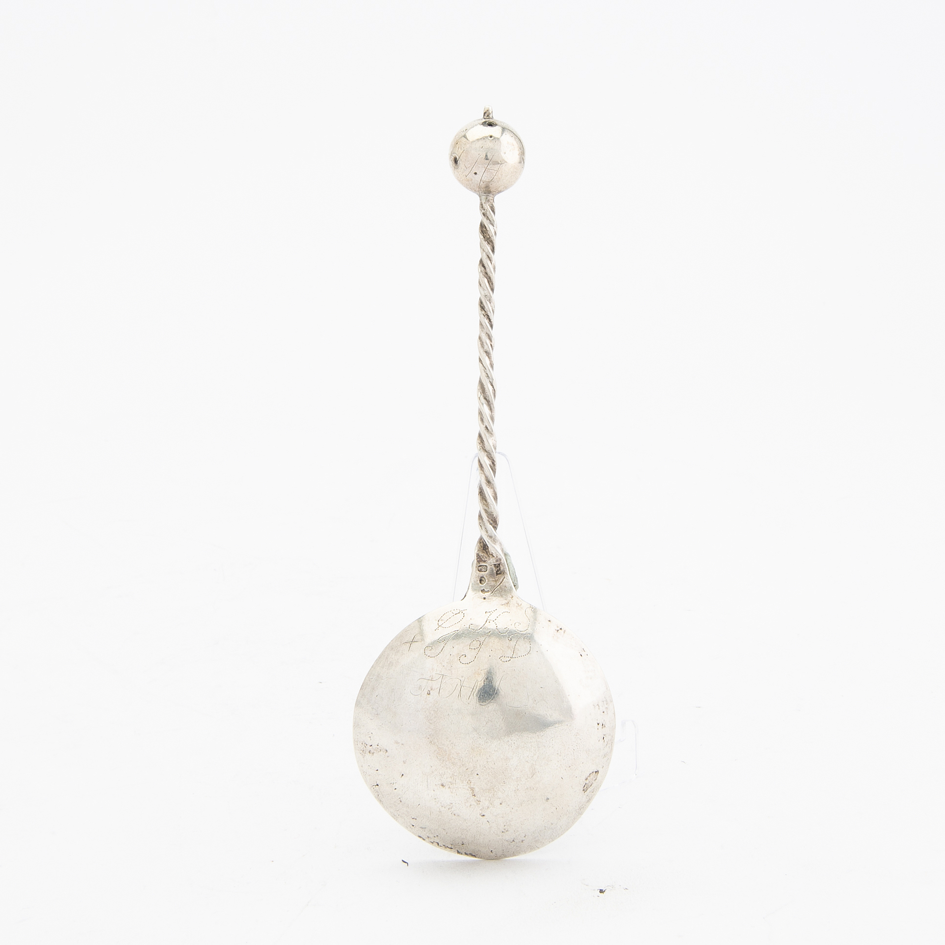 A Swedish 18th century silver spoon mark of J Collin Stockholm, weight ...