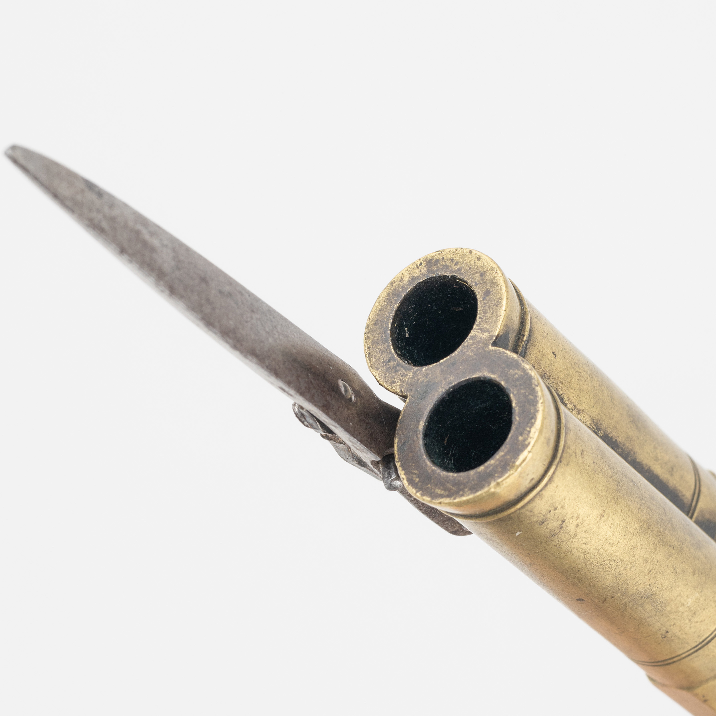 Two brass percussion pistols, 19th Century. - Bukowskis