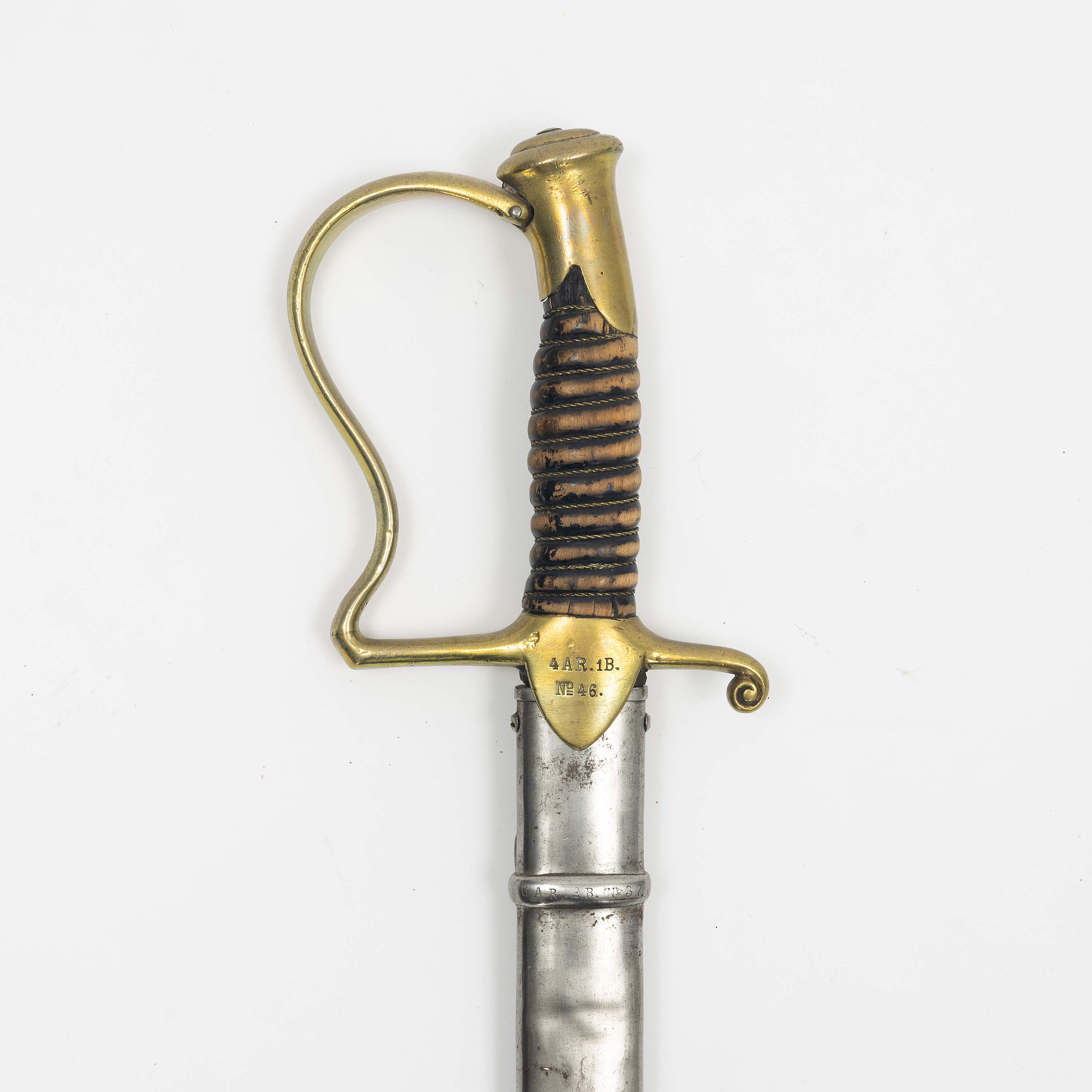 A Swedish artillery sword, 1889 pattern, with scabbard. - Bukowskis