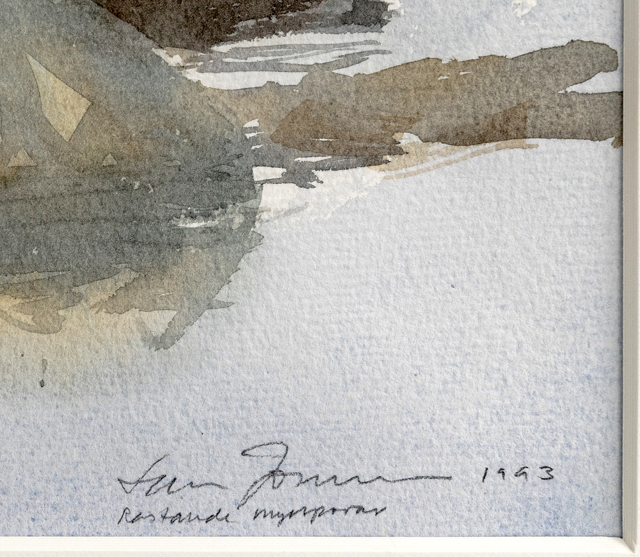 Lars Jonsson, akvarell signerad och daterad 1993. - Bukowskis