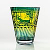 Gunnar Cyrén, a 'graal' glass vase, Orrefors, Sweden 1989. - Bukowskis