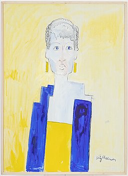 Stig Claesson, oil on canvas, signed. - Bukowskis