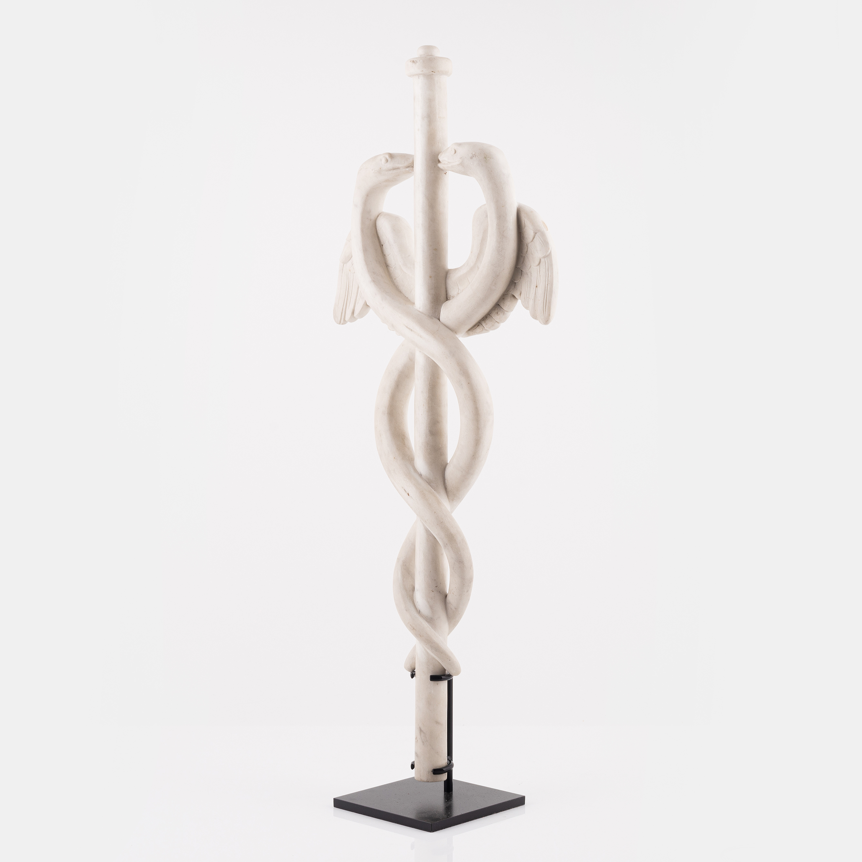 A Grand Tour marble caduceus, presumably Italian, late 19th century ...