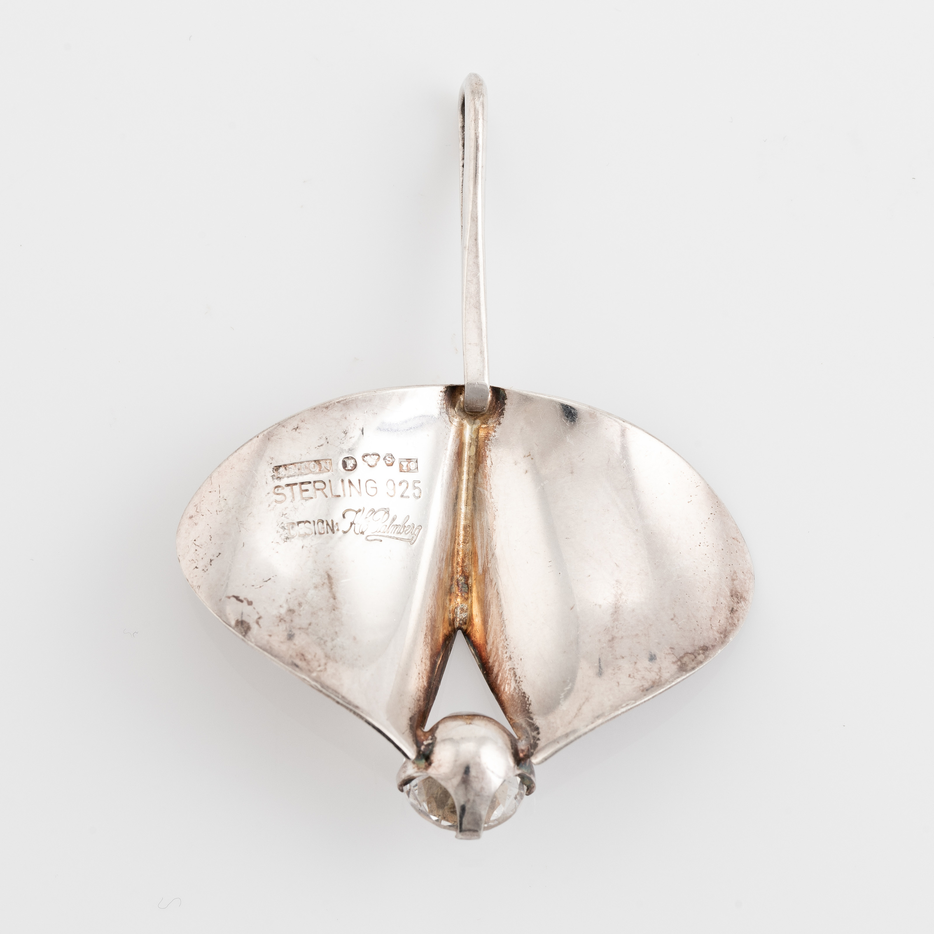 Karl-Erik Palmberg, Alton, silver and synthetic white spinel pendant ...