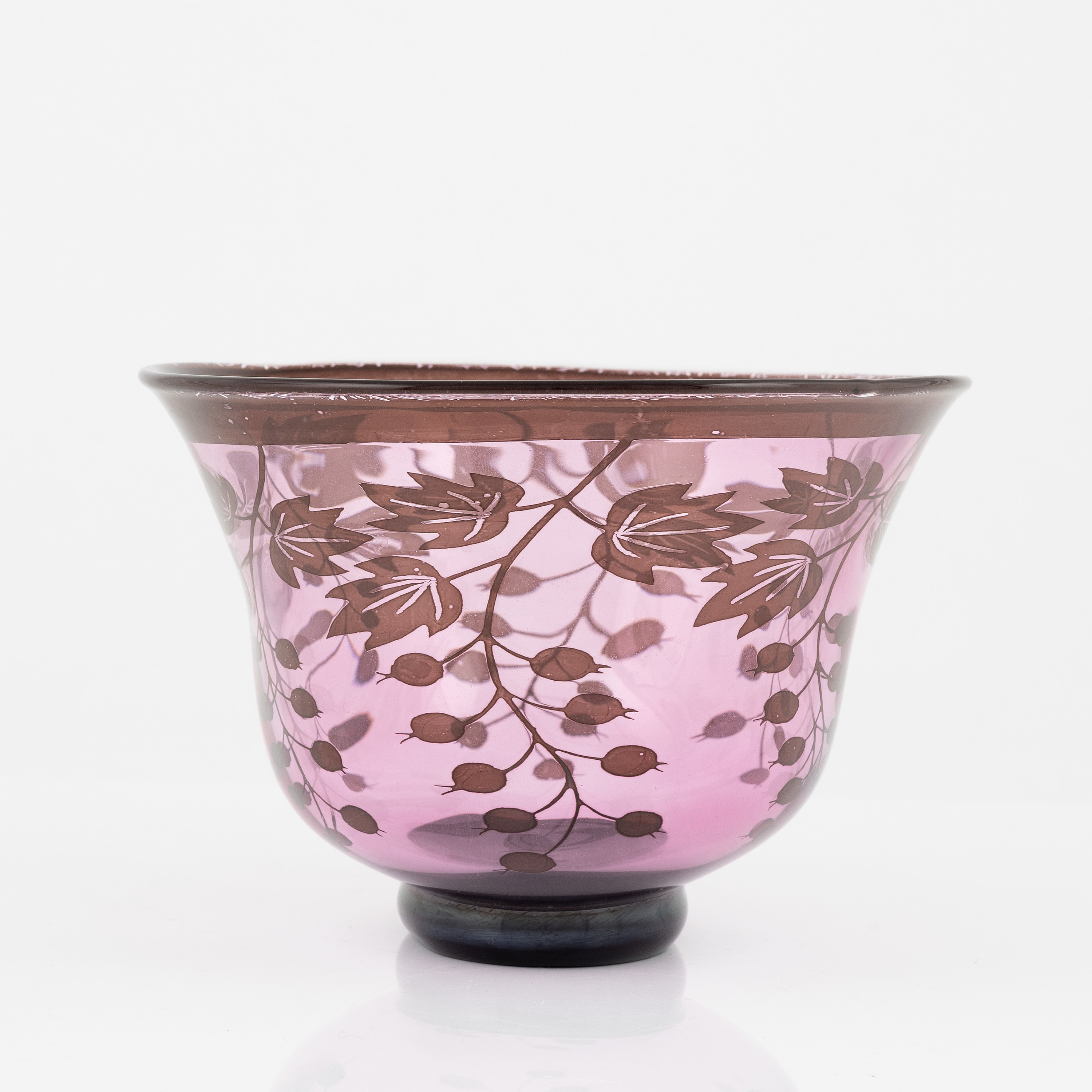 Eva Englund, a graal glass bowl, Orrefors. - Bukowskis