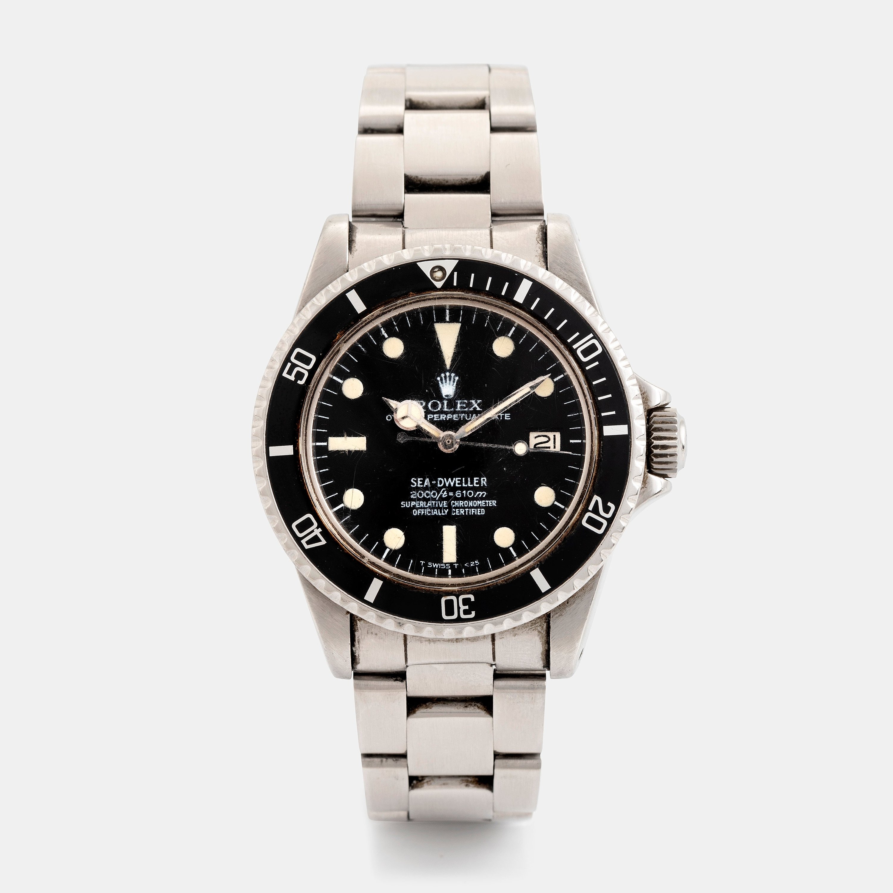 Rolex, Sea-Dweller, "Rail Dial, Great White Mark II", ca 1979. - Bukowskis