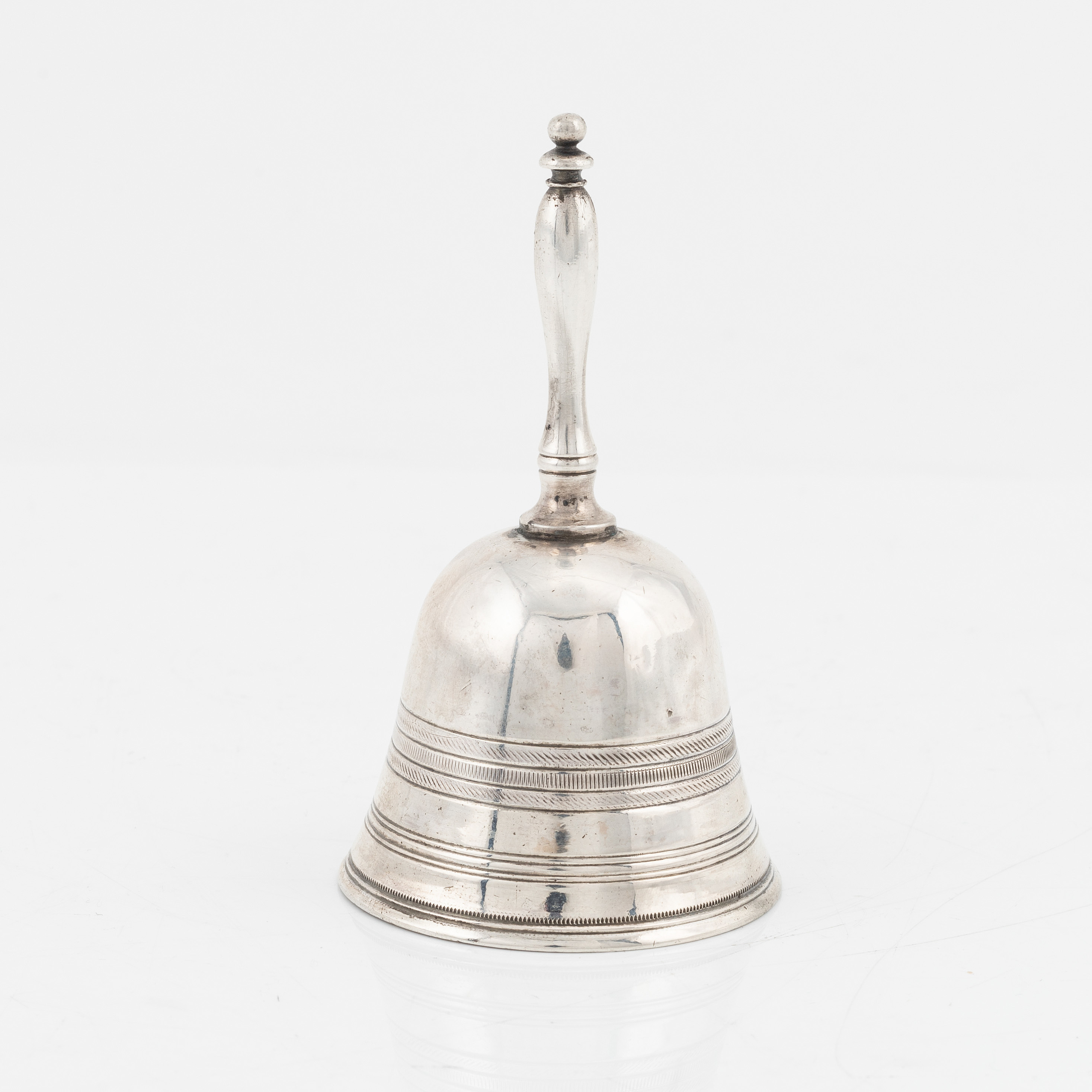 A Swedish Silver Bell, mark of JO Östlund, Gävle 1849. - Bukowskis