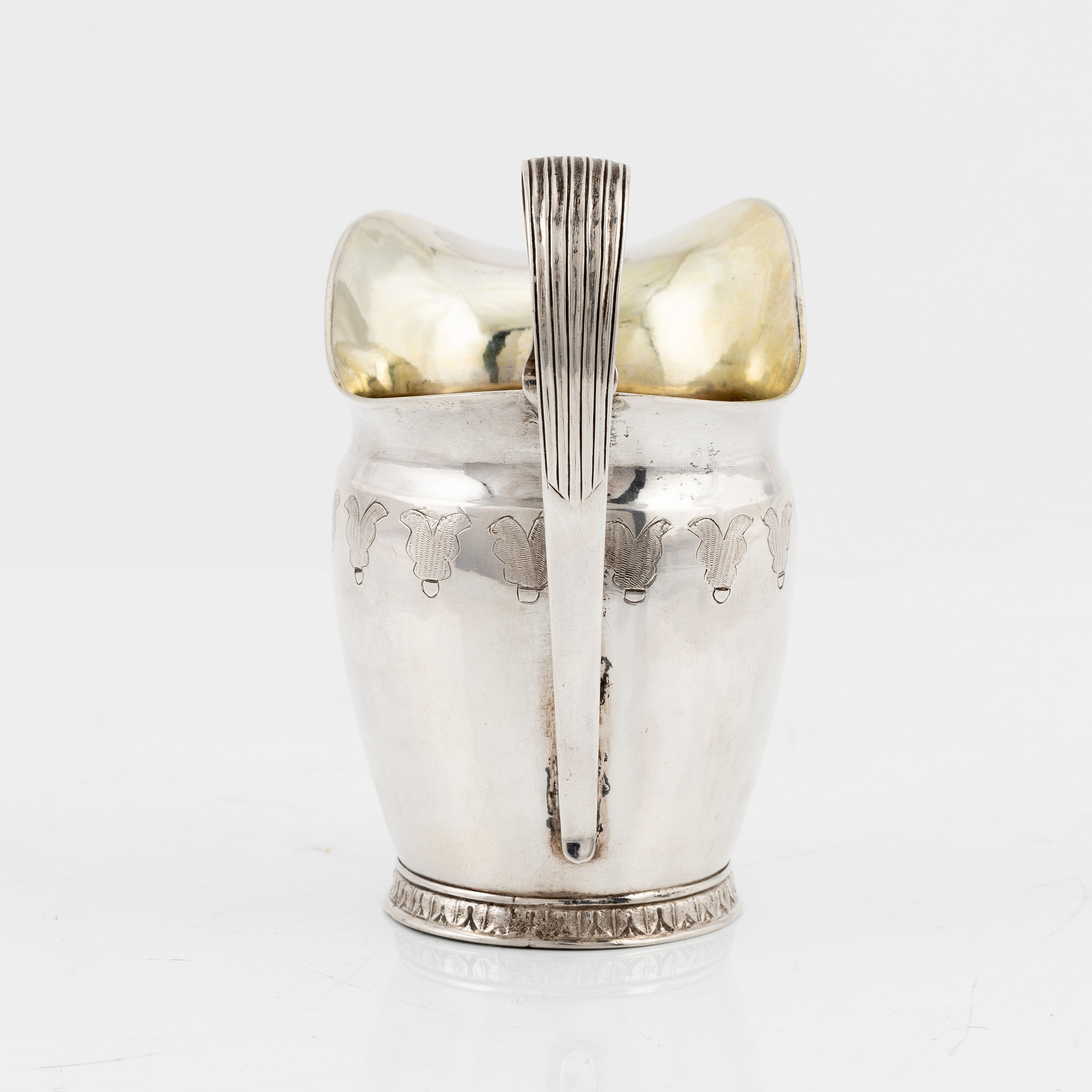 Carl Gustaf Herpel, gräddkanna, silver, Stockholm 1832. - Bukowskis