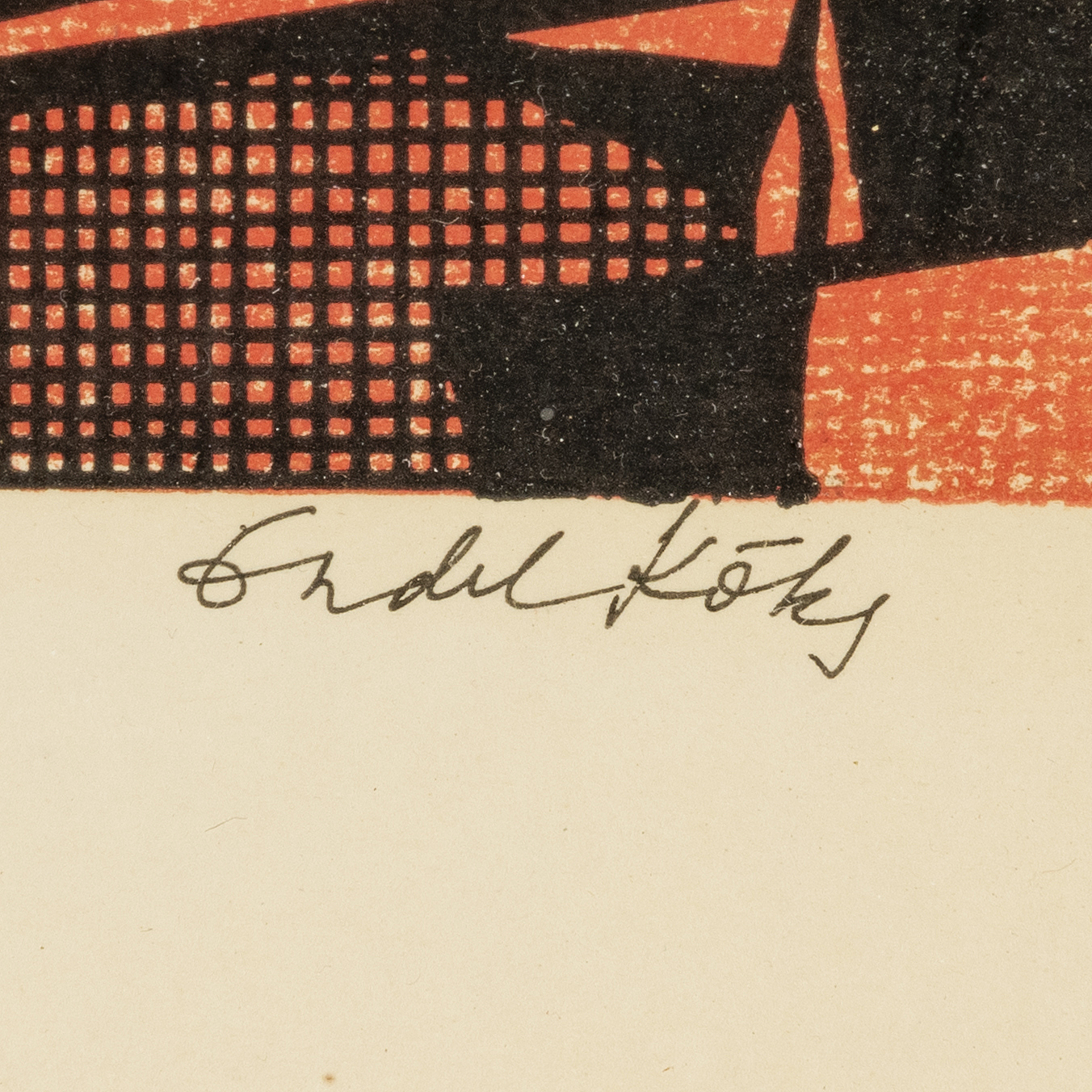 Endel Köks, lithograph in colours, signed 15/50. - Bukowskis