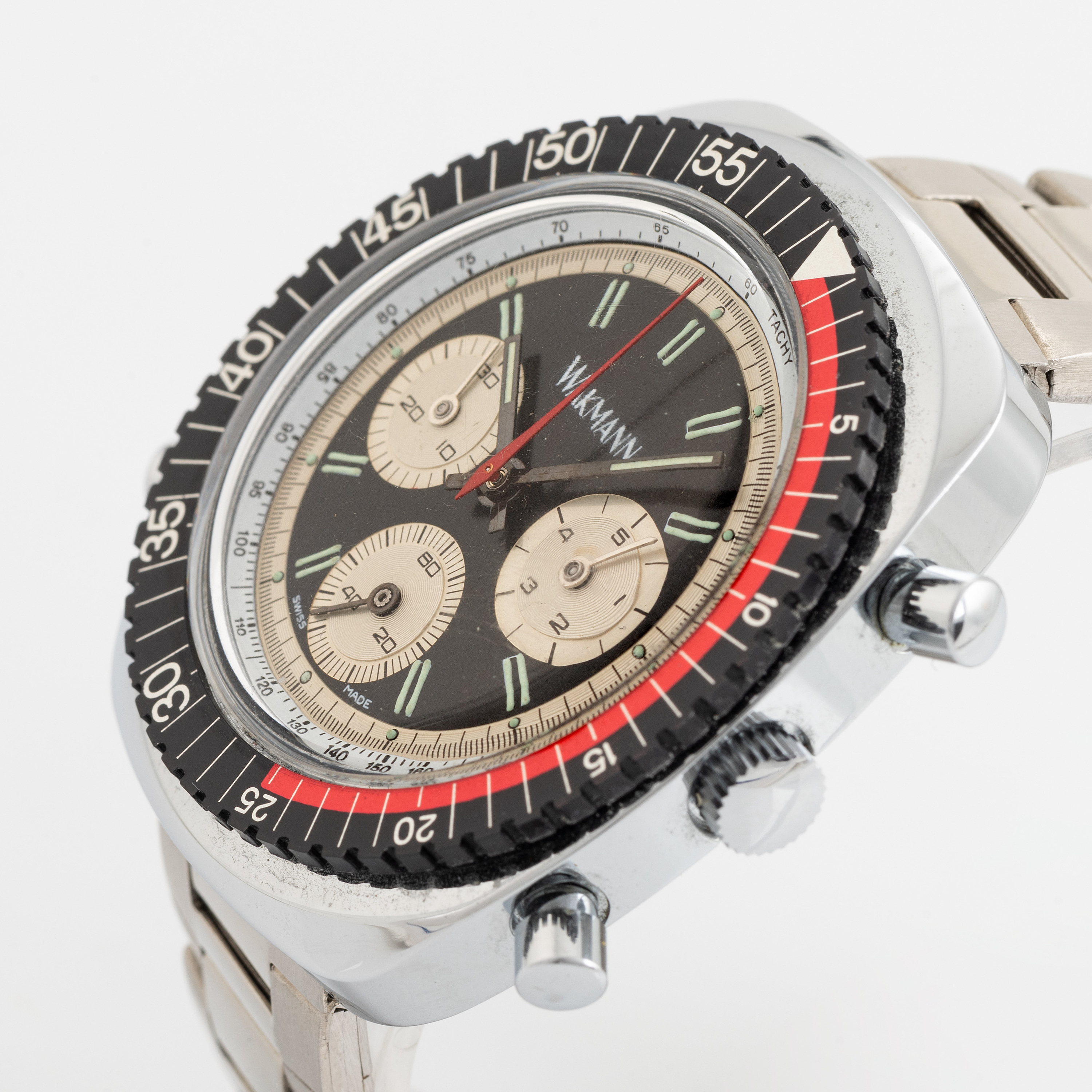 Wakmann, Flyback Racetimer, chronograph, wristwatch, 42 x 48 mm ...