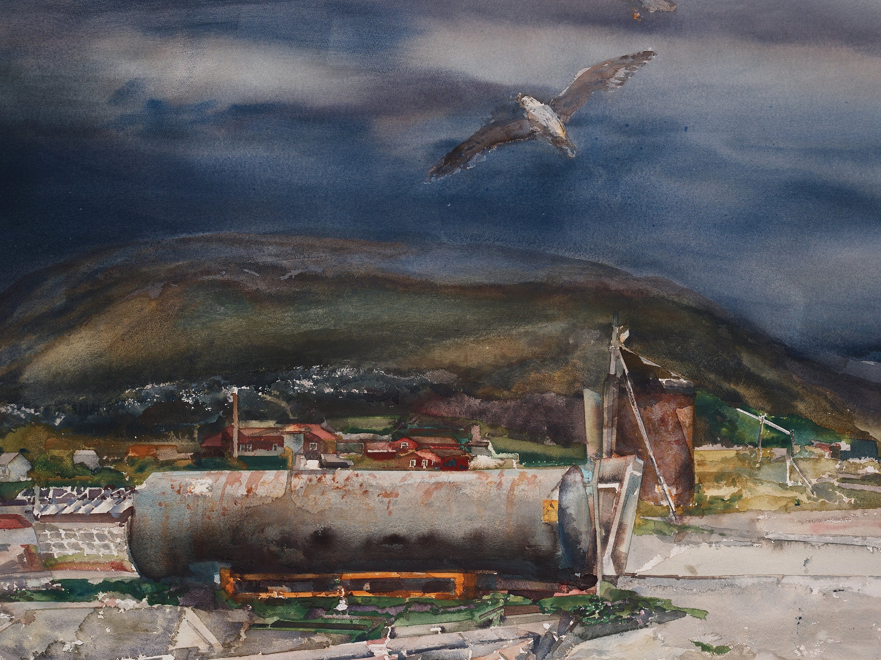 Lars Lerin, "Fra Kleppestad". - Bukowskis