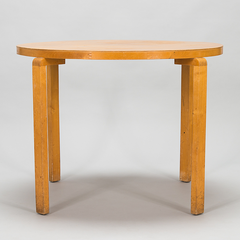 Alvar Aalto, 1940s '73' table and four '69' chairs for O.Y. Huonekalu ...