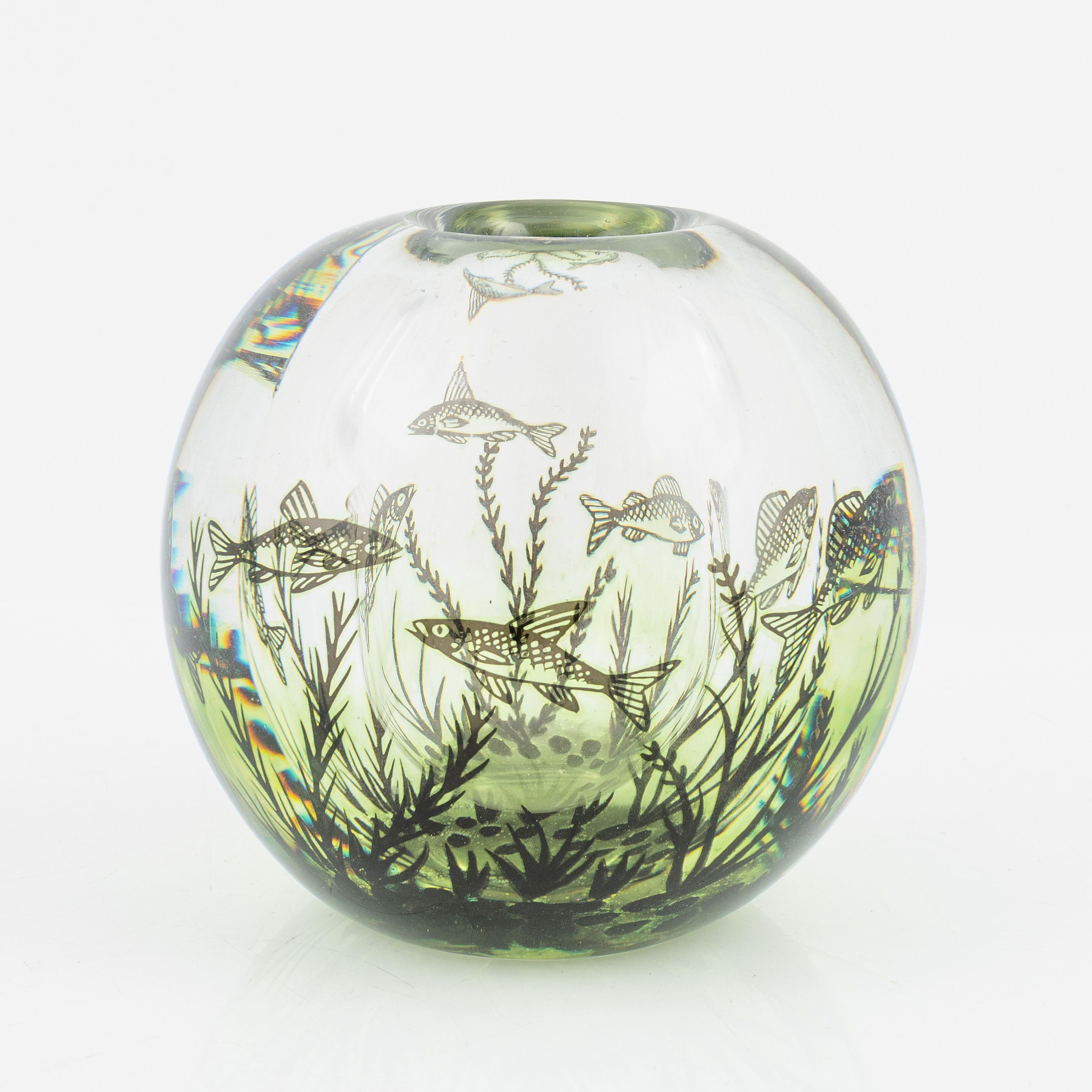 Edward Hald, a graal glass vase, Orrefors. - Bukowskis