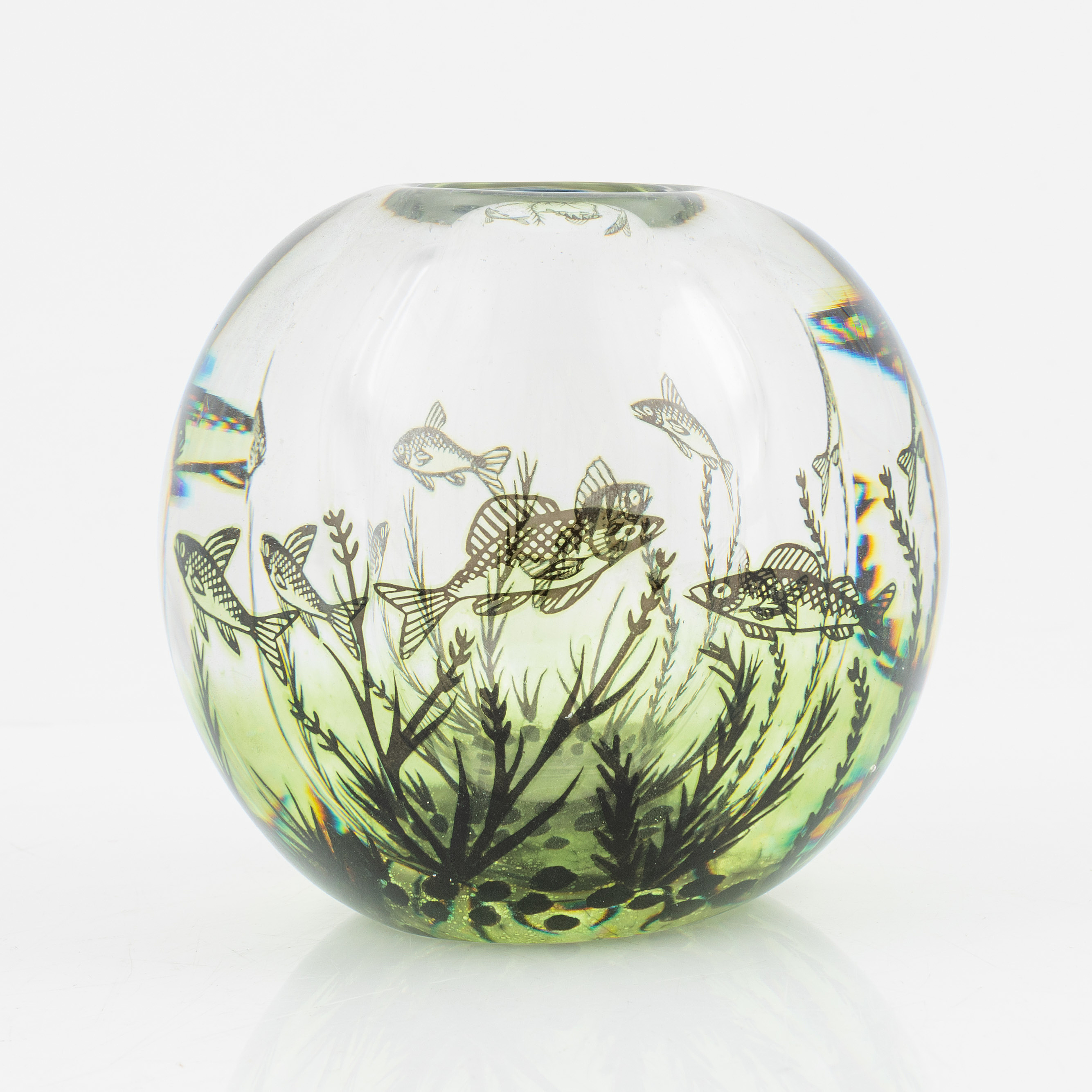 Edward Hald, a graal glass vase, Orrefors. - Bukowskis