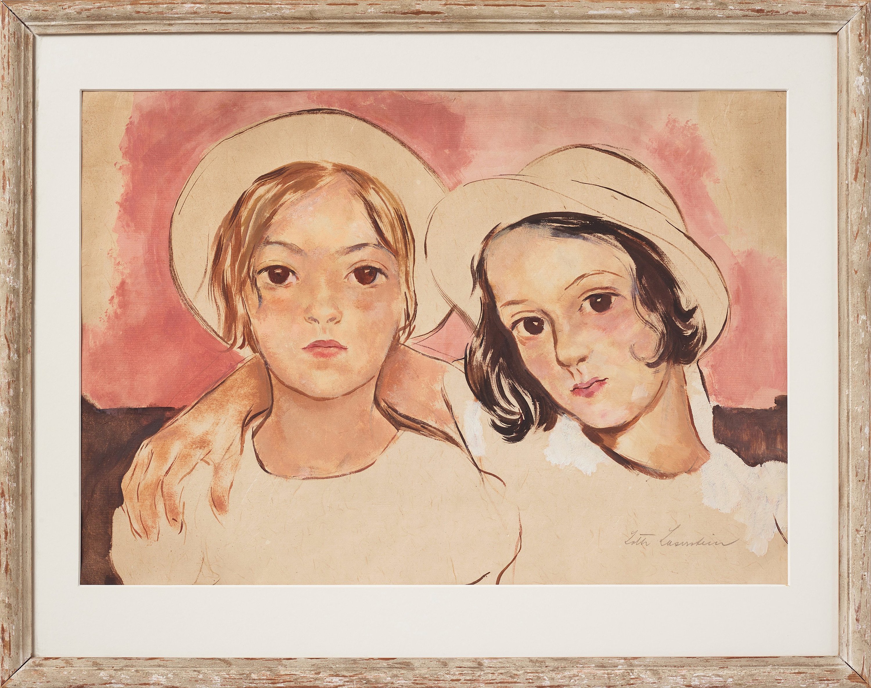 Lotte Laserstein, Two siblings (Marianne and Gunvor Bigner). - Bukowskis