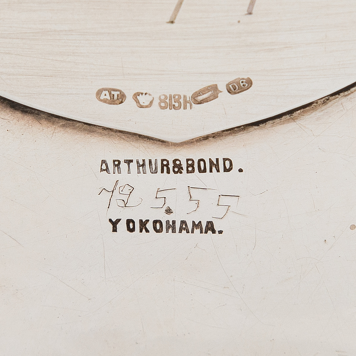 An Arthur & Bond sterling silver flower pot, Yokohama, late Meiji-era ...