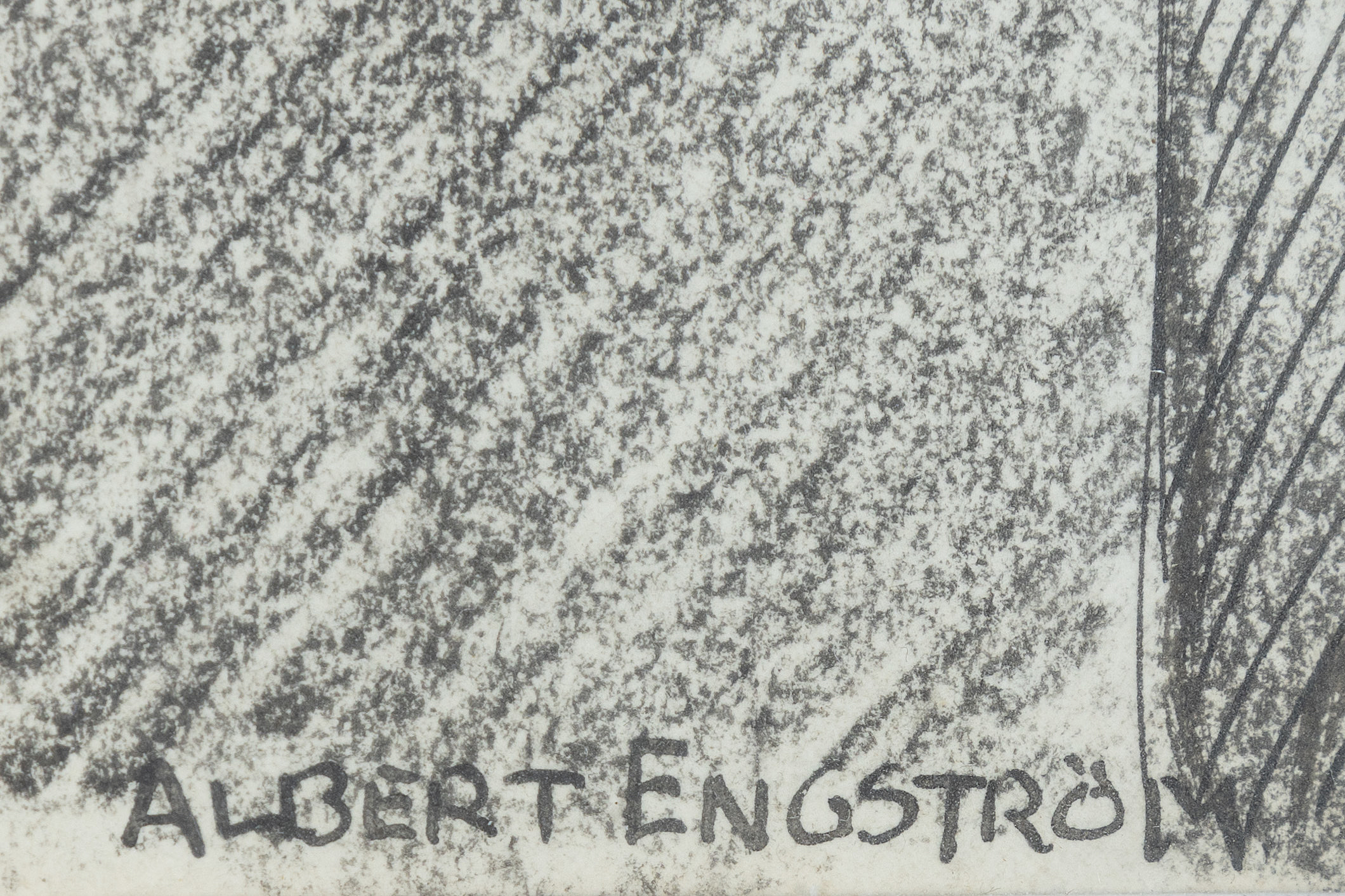 Albert Engström, ink drawing, signed. - Bukowskis