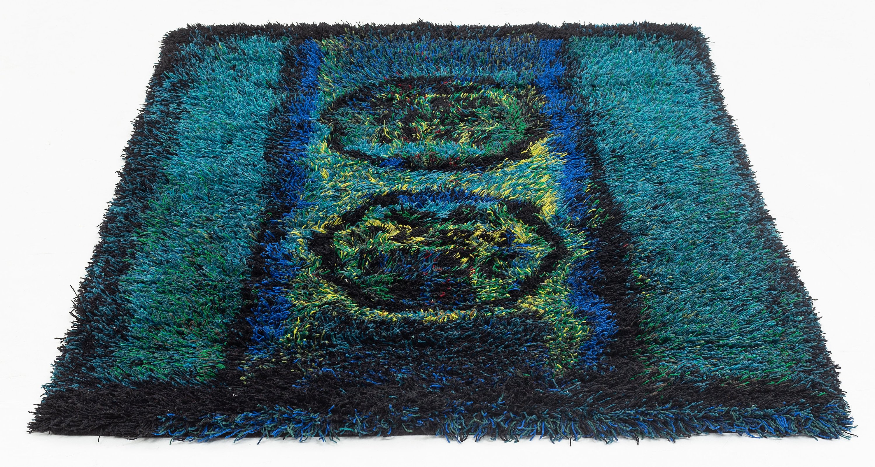 Leena-Kaisa Halme, matta, "Kuutamo" (Månsken). rya, ca 176 x 119 cm ...