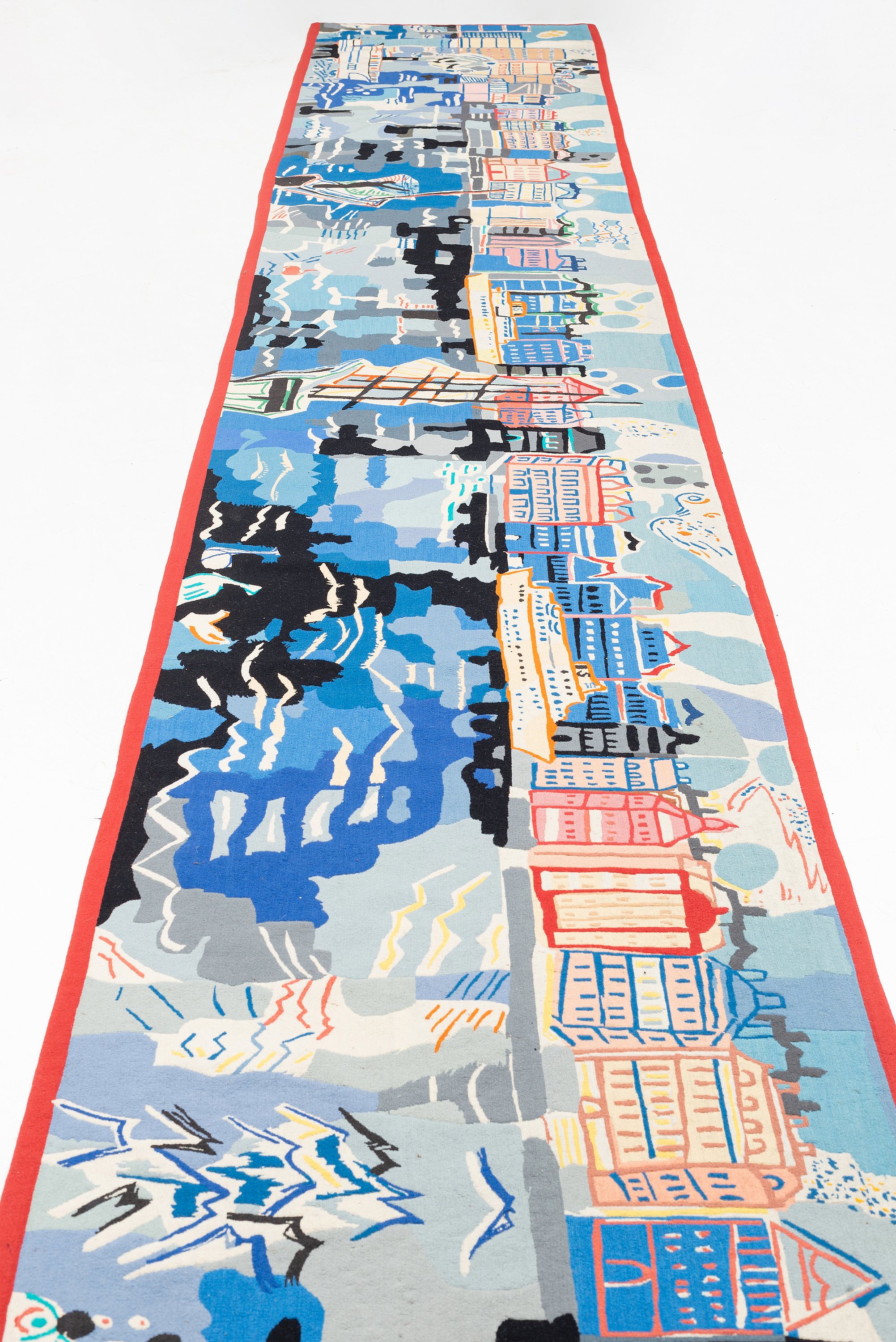 Lars Gynning, a tapestry, tapestry weave, ca 690 x 103 cm, signed ...