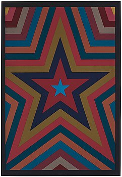 Sol LeWitt, "Five Pointed Star with Color Bands". - Bukowskis