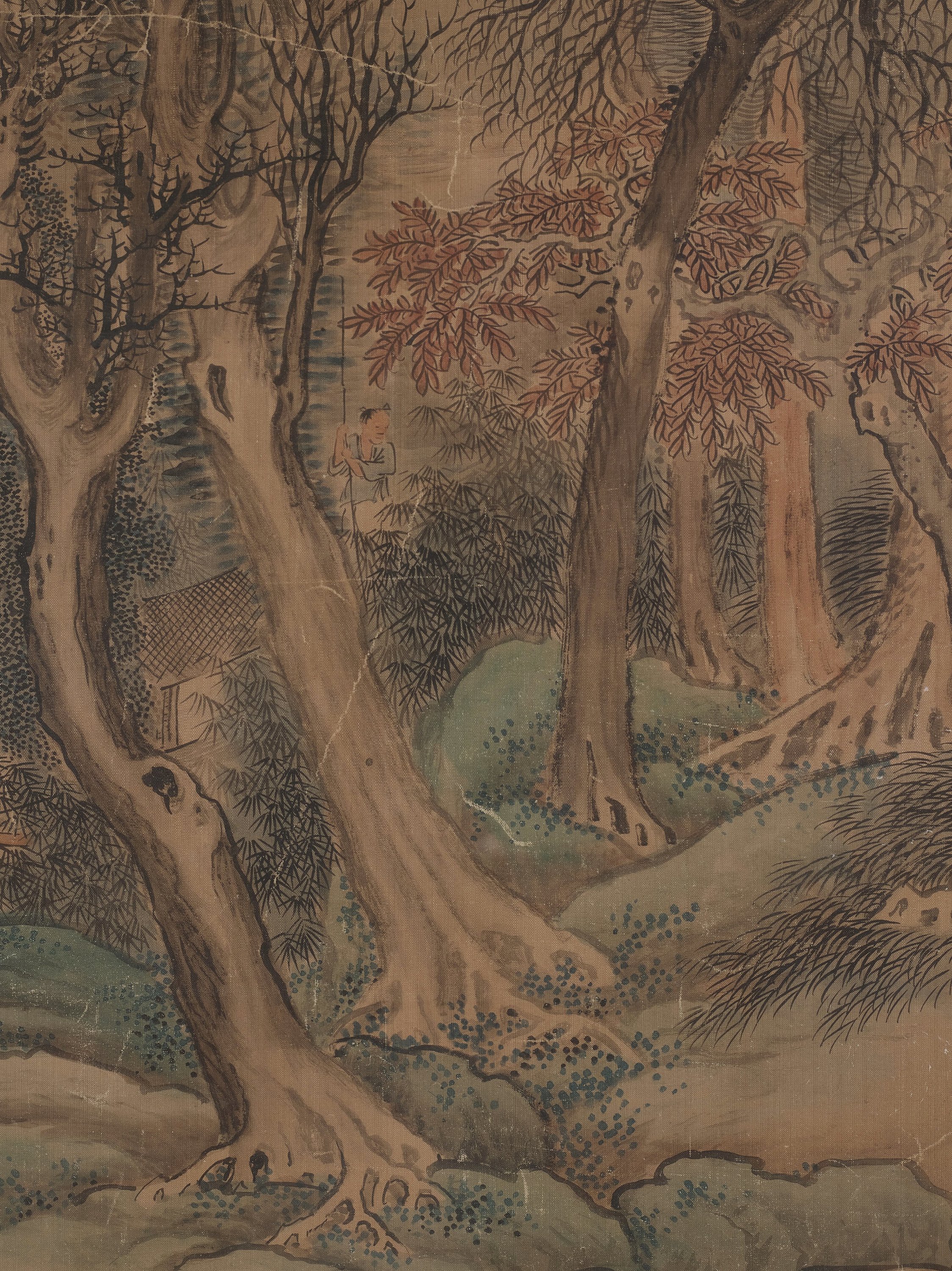 A Chinese scroll painting after Lan Meng (1644-1722), Qing dynasty ...