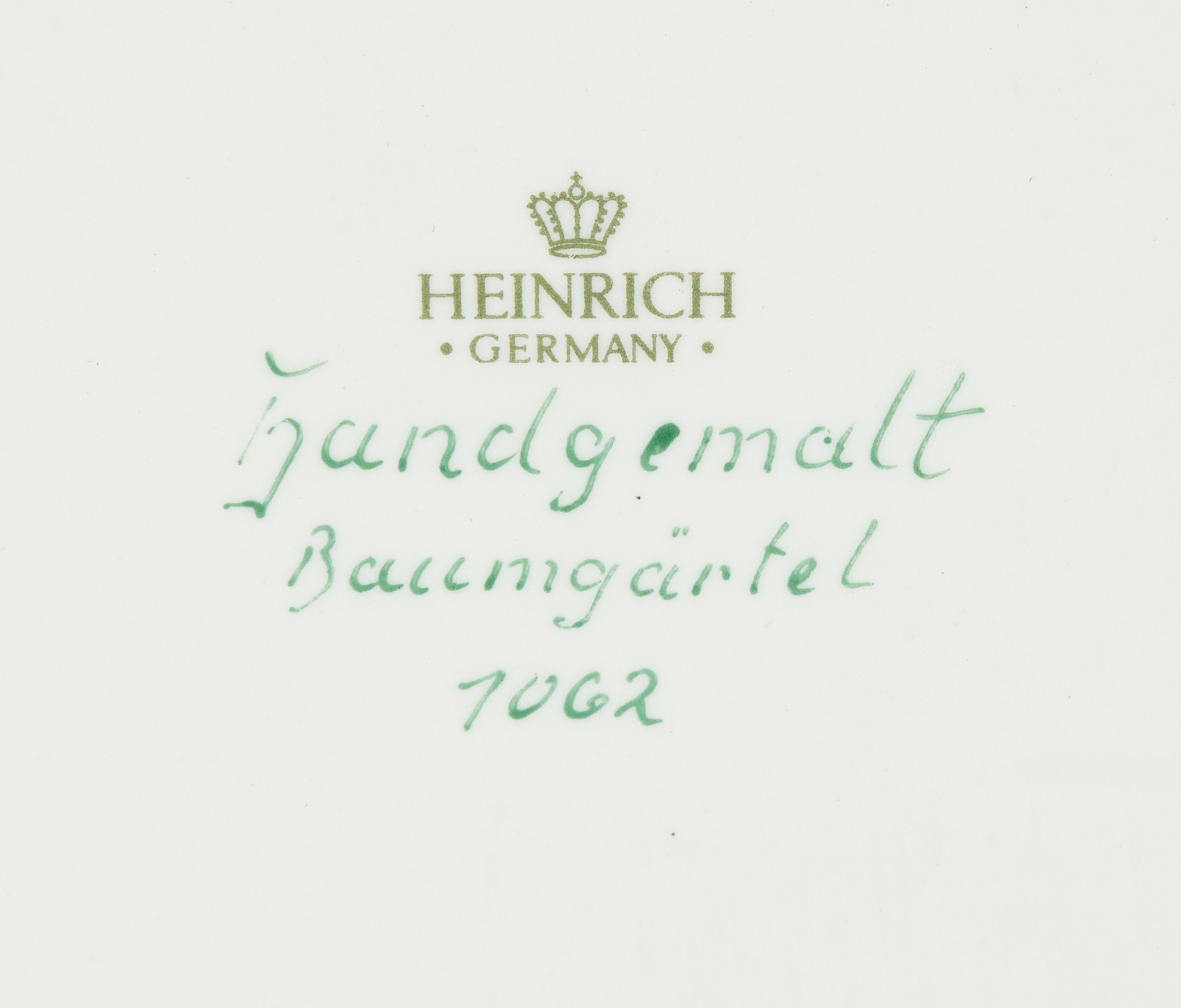 A paintel porcelain plaque from Heinrich Selb Bavaria, Germany, later ...