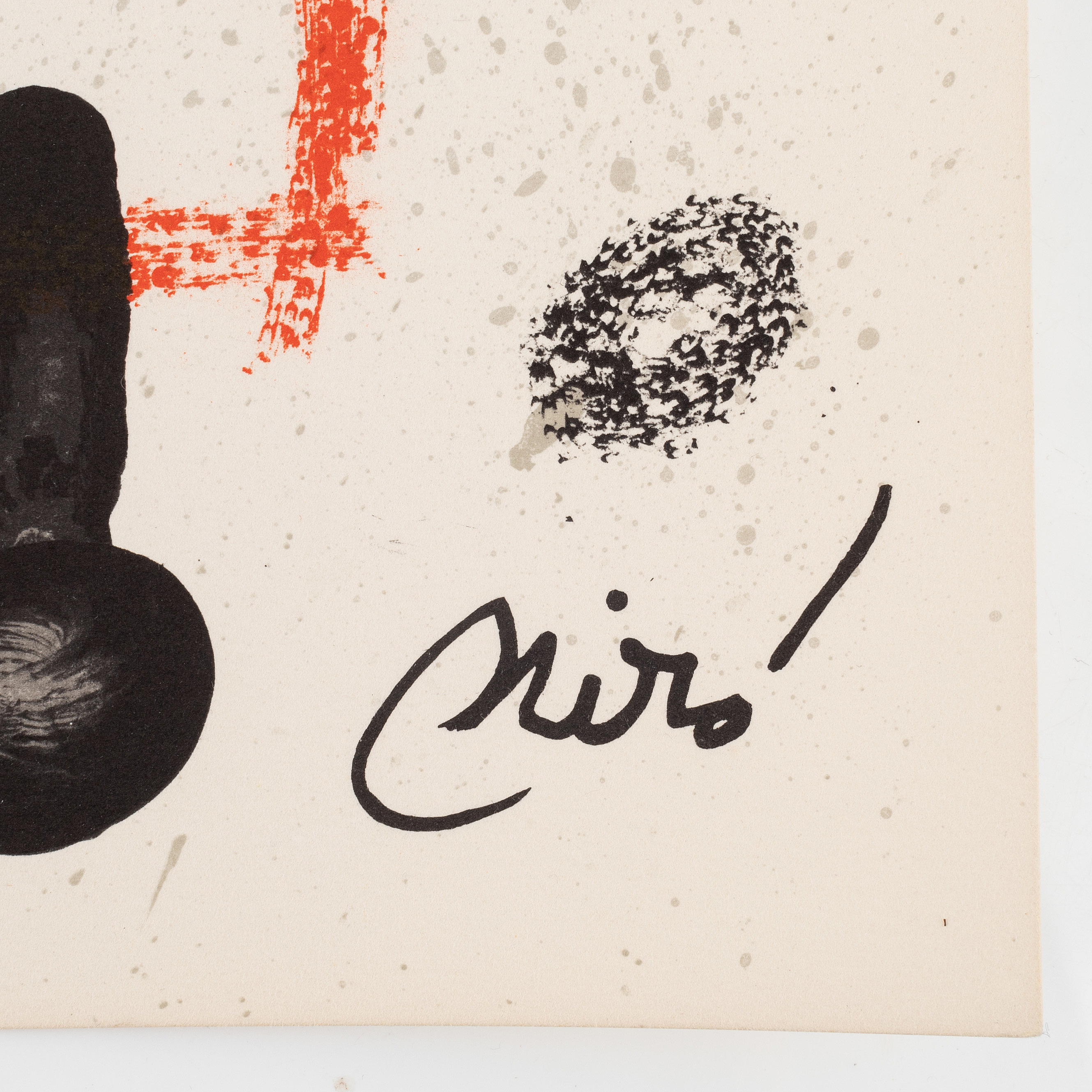 Joan Miró, lithograph in colour. Printed signature. - Bukowskis