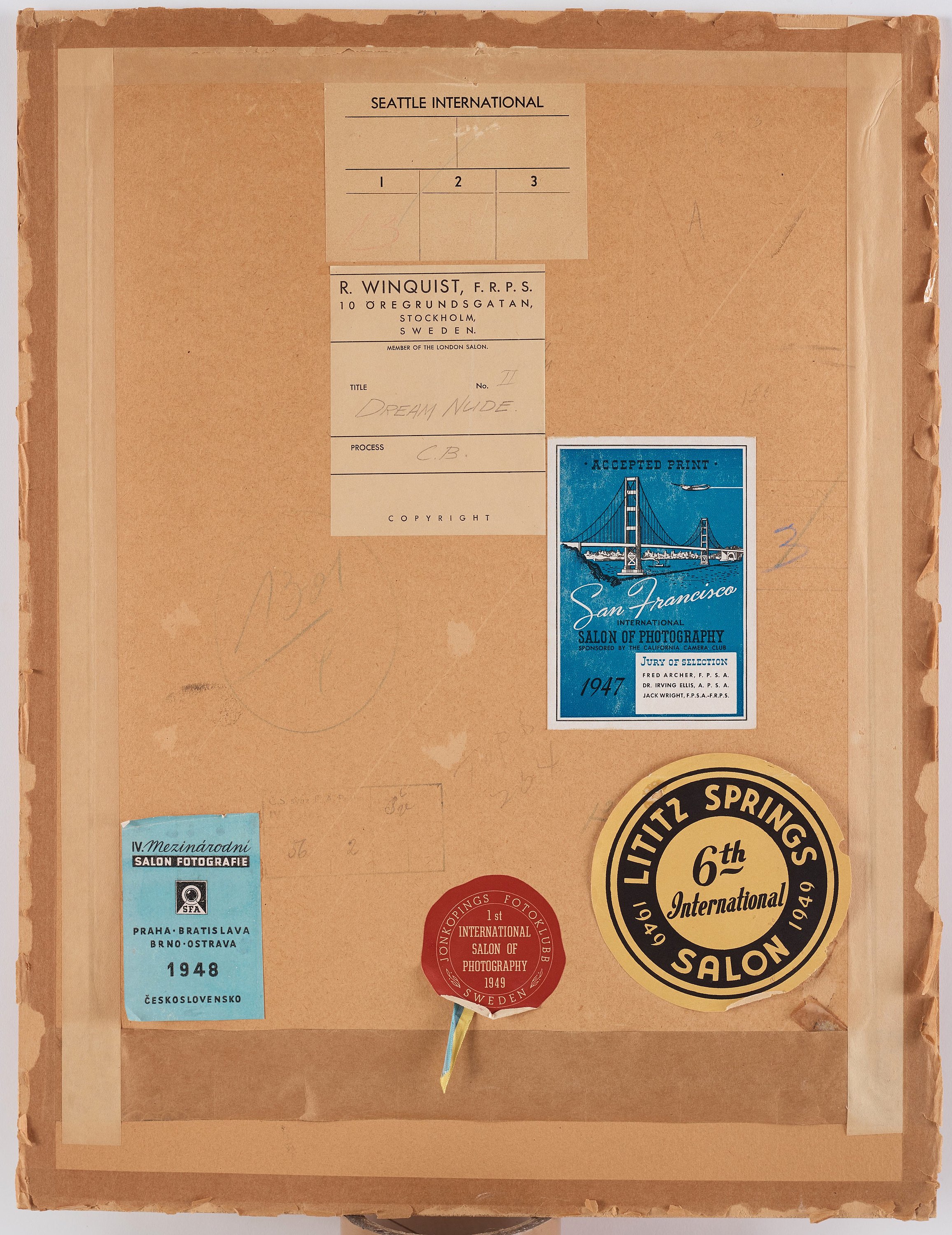 Rolf Winquist, "Dream Nude II", 1940s. - Bukowskis