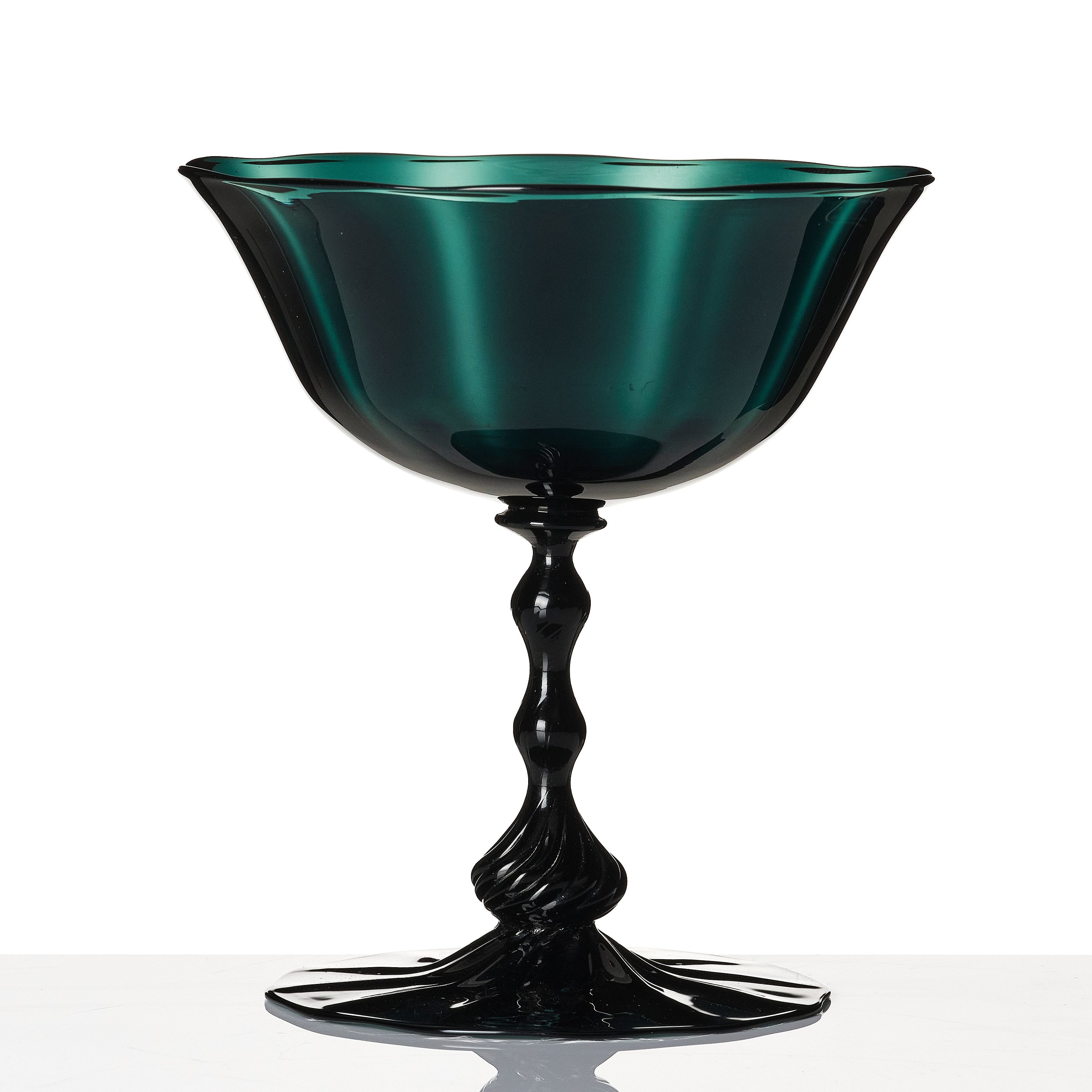 Simon Gate, a 'Slottsglas' ("Palace glass") footed bowl, Orrefors ...