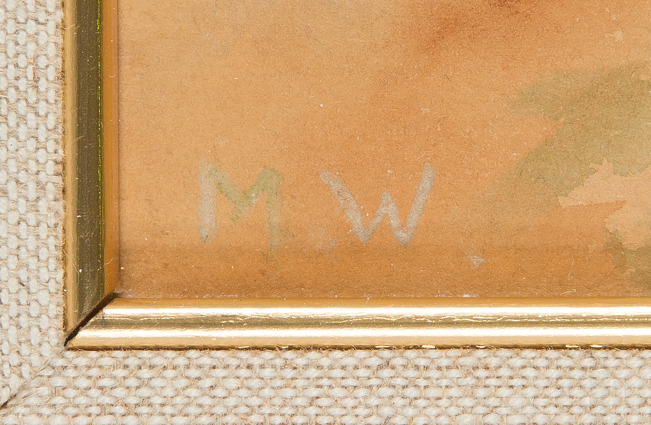 Maria Wiik, akvarell, signerad. - Bukowskis