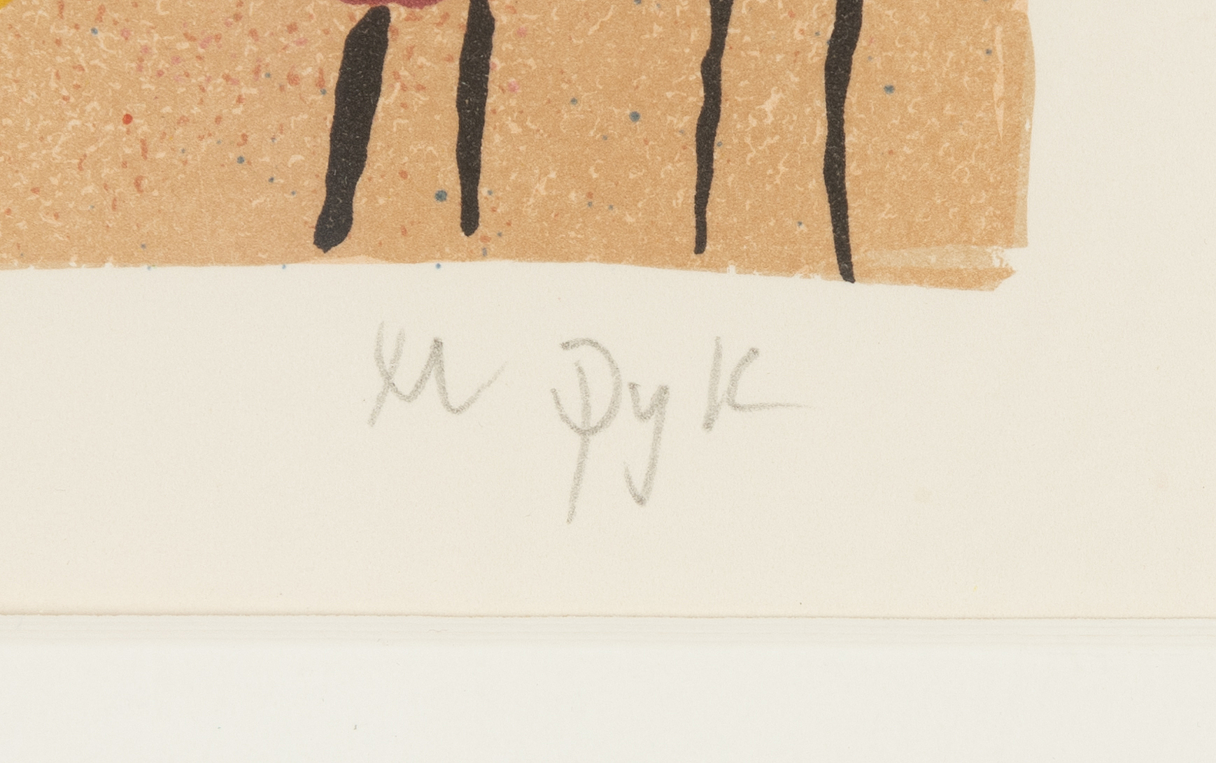 Madeleine Pyk, lithograph in colours, signed PT. - Bukowskis