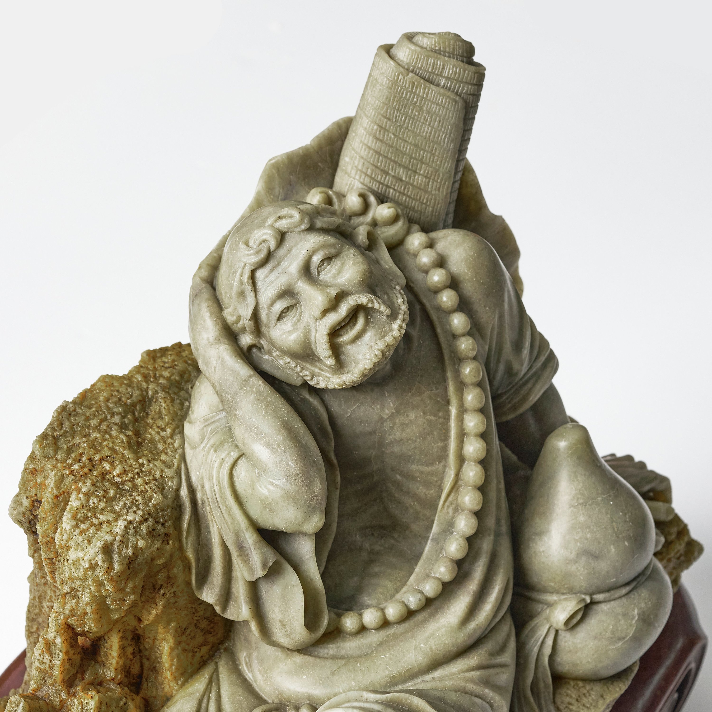 A large Chinese soapstone sculpture of Li Bai, 20th Century. - Bukowskis