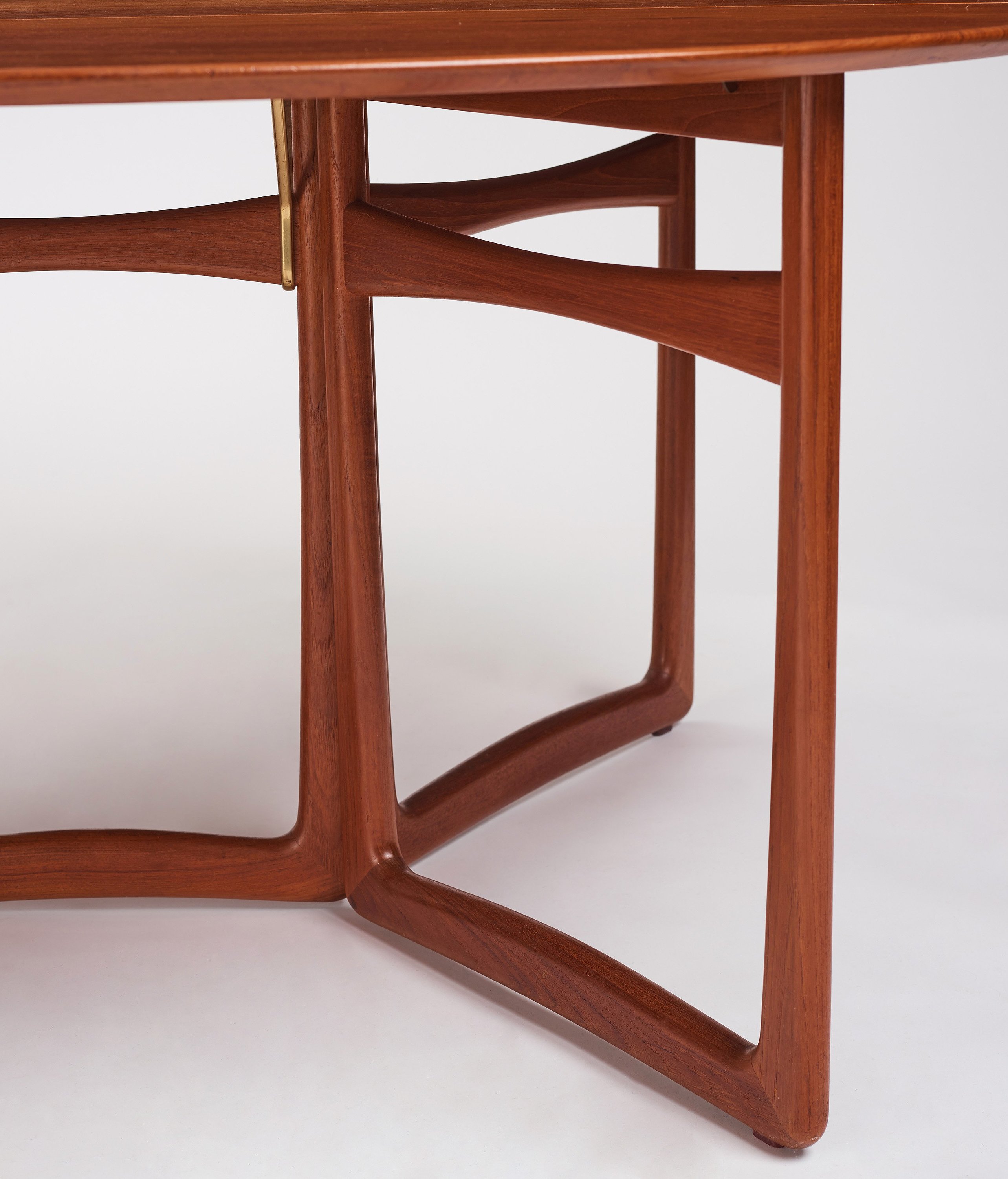 Peter Hvidt & Orla Mølgaard Nielsen, a teak gate leg dining table ...