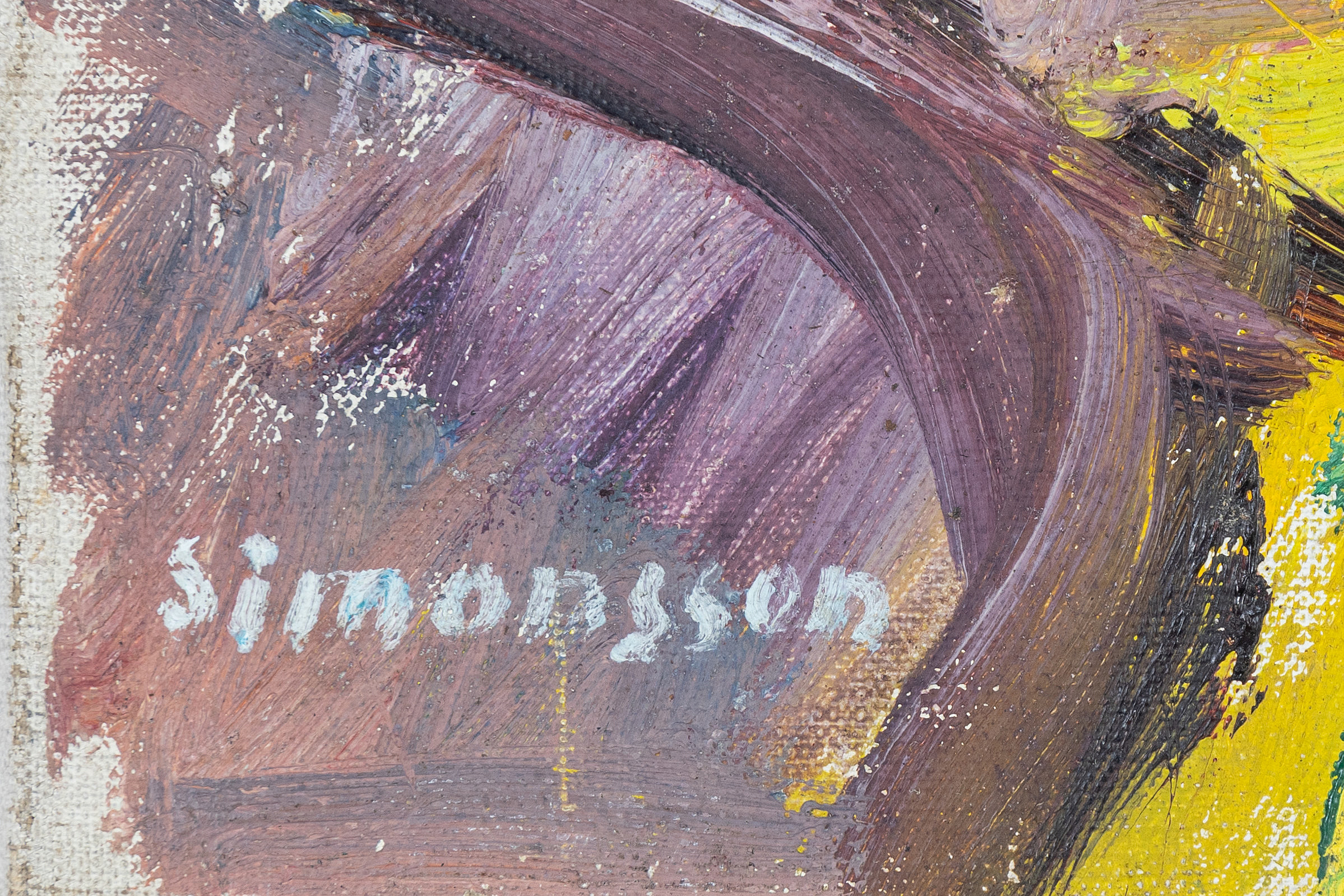 Birger Simonsson, oil on canvas, not signed. - Bukowskis