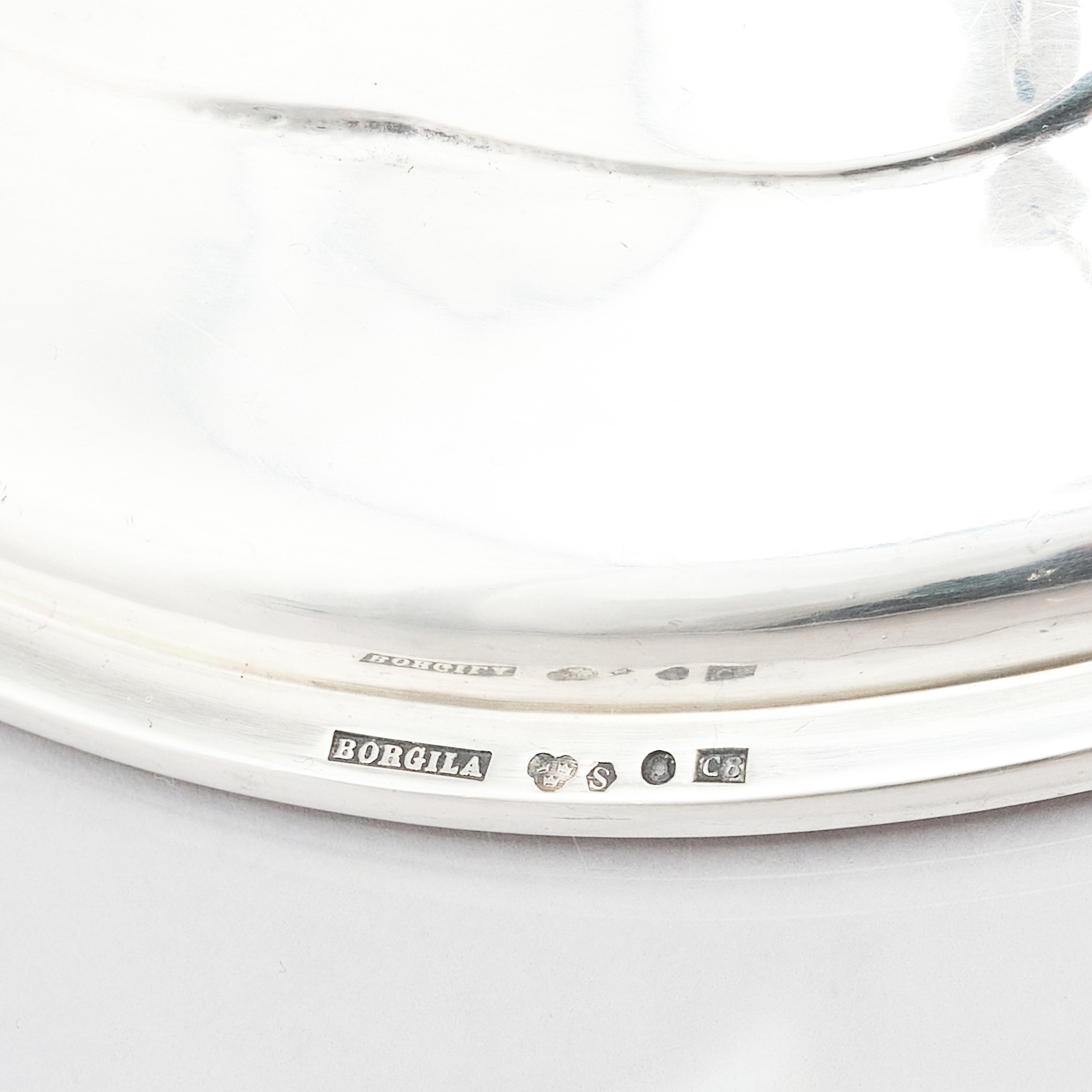 Atelier Borgila, a pair of three-light silver candelabra, Stockholm ...