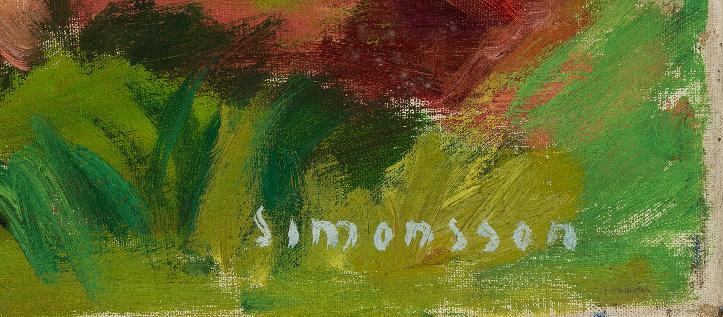 Birger Simonsson, oil on canvas, signed. - Bukowskis
