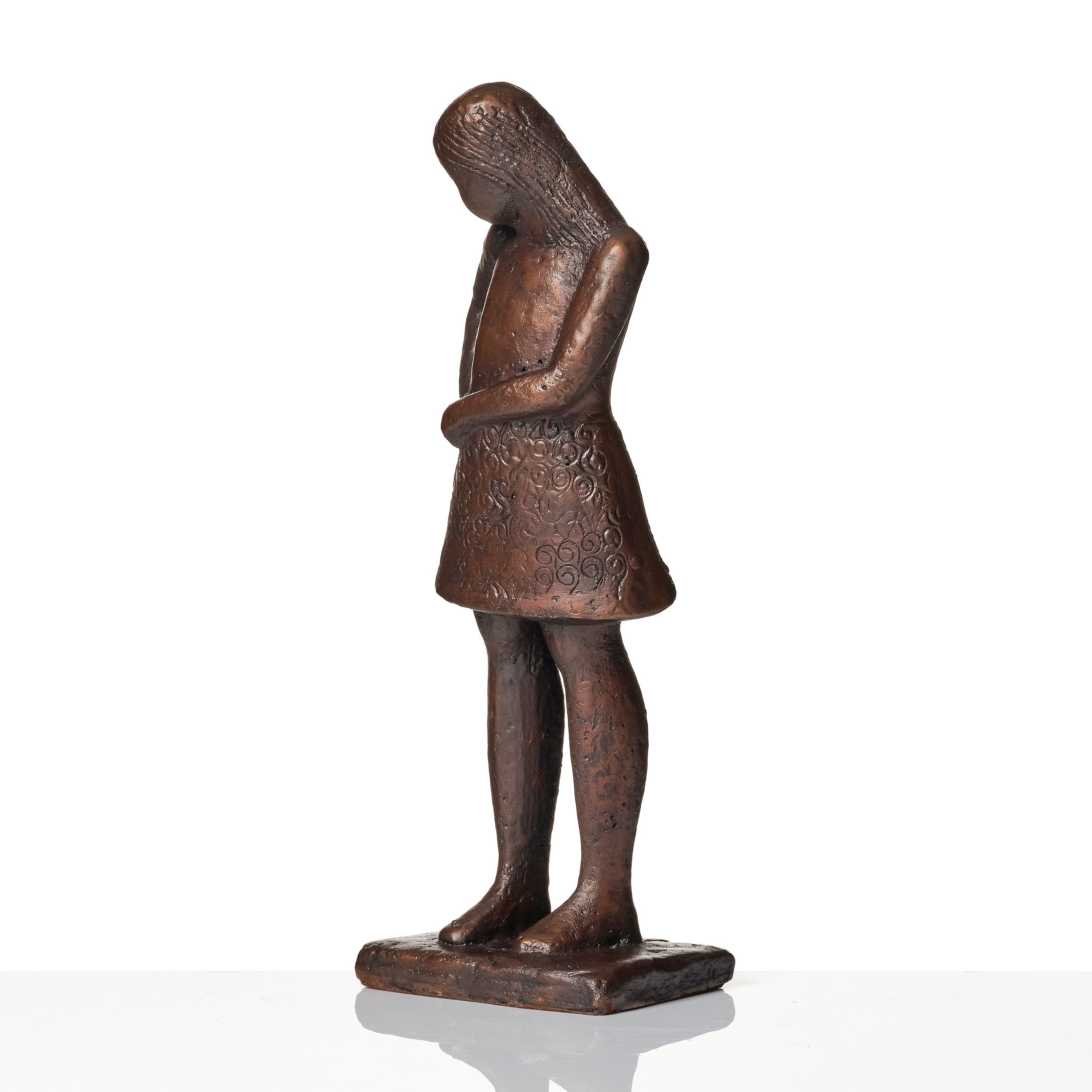 Lisa Larson, "The Teenager", a bronze sculpture, Scandia Present ...